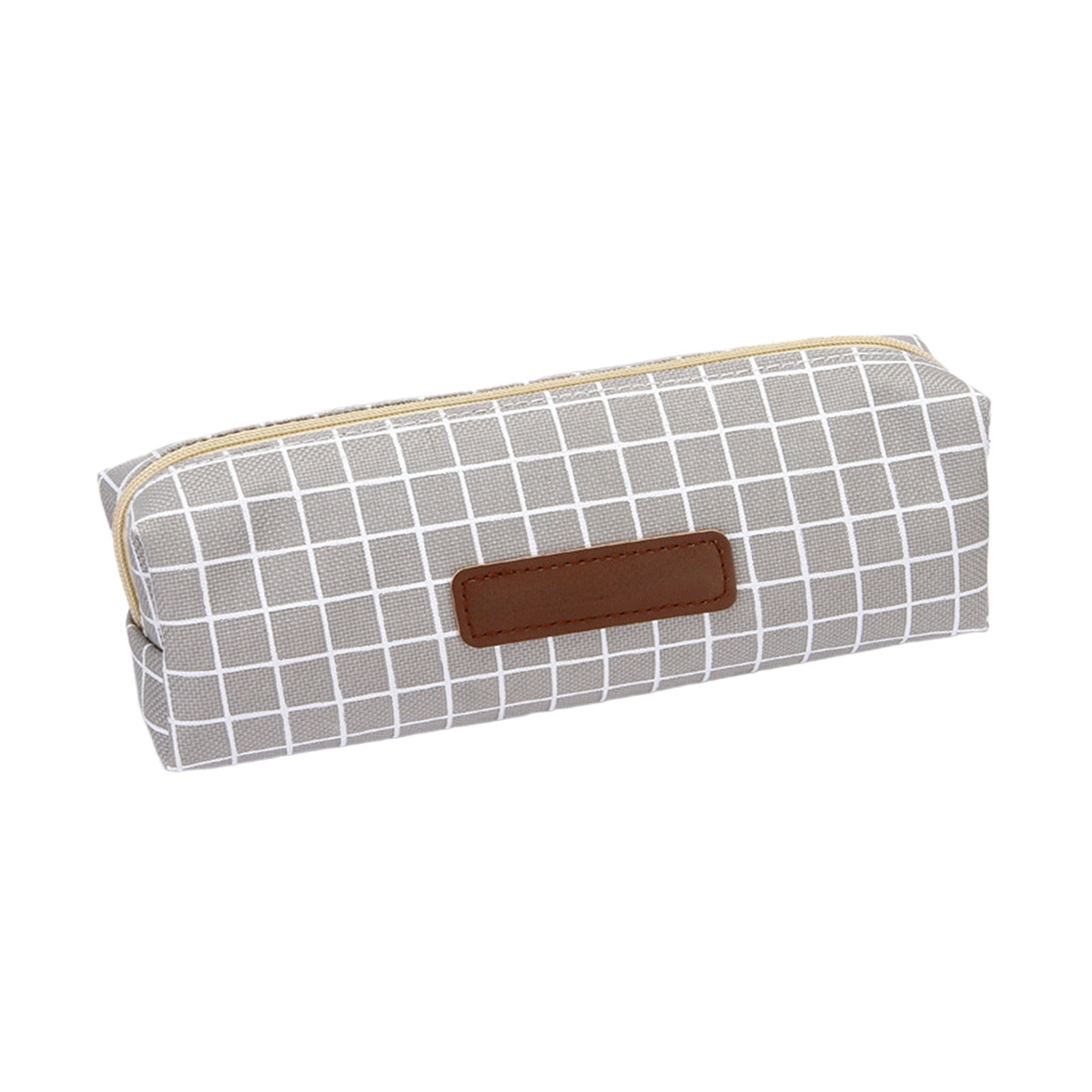 TACILIP Plaid Pencil Pouch Students Solid Color Pencil Pouch Female ...