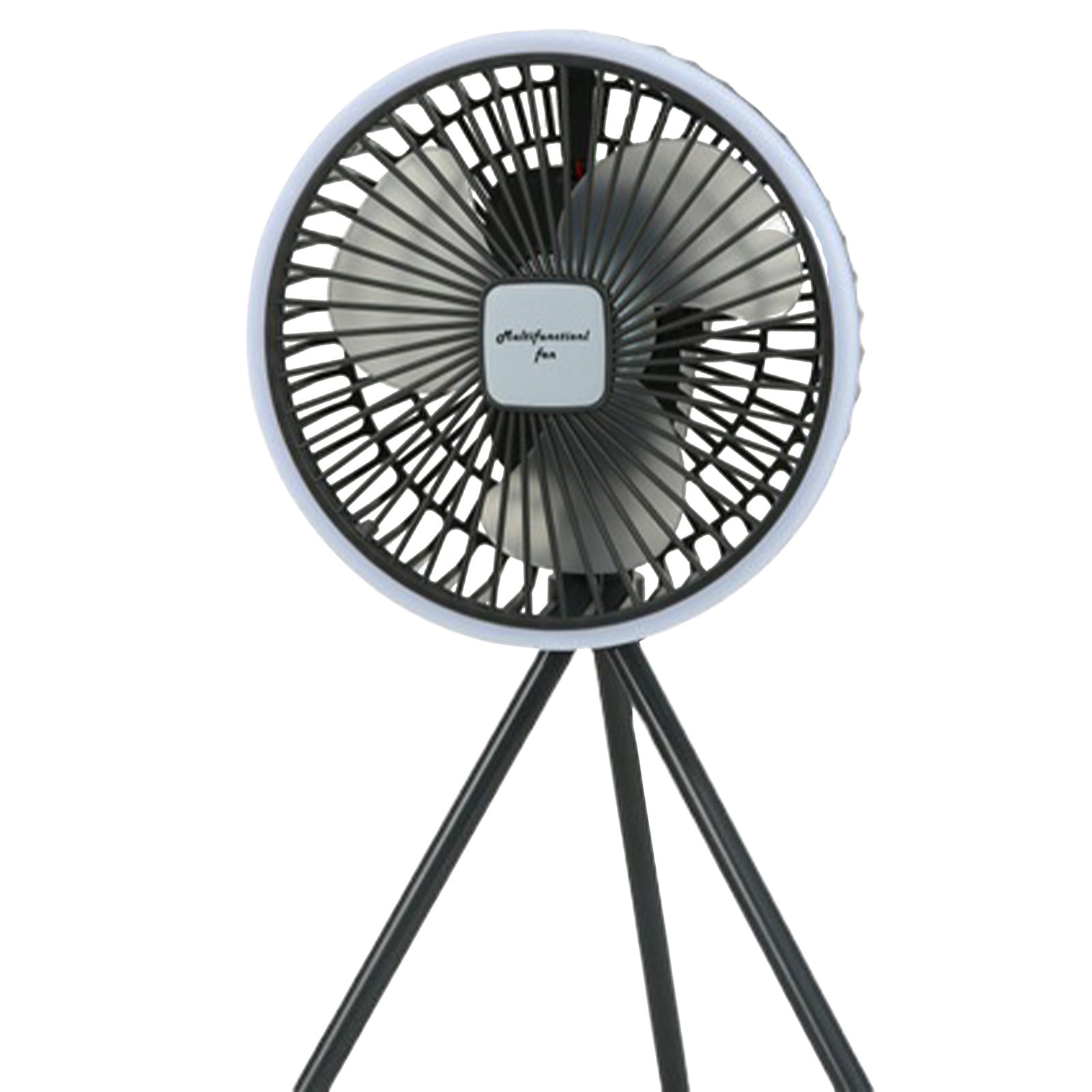 TACILIP Portable Outdoor Camping Fan with Light Desktop Wall Mounted ...