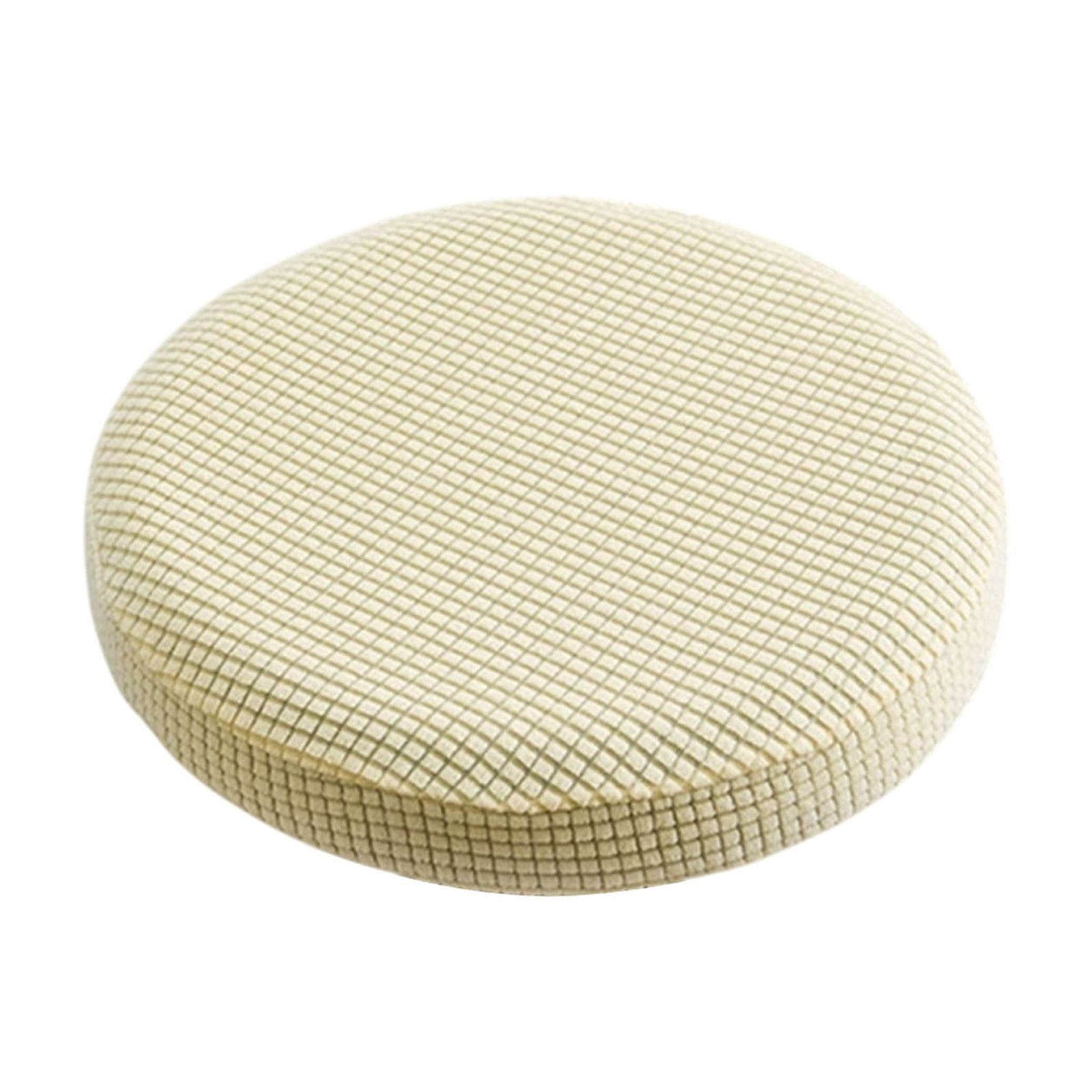 TACILIP Room Decor, Plaid Round Stool Cover Cover Swivel Chair Cover ...
