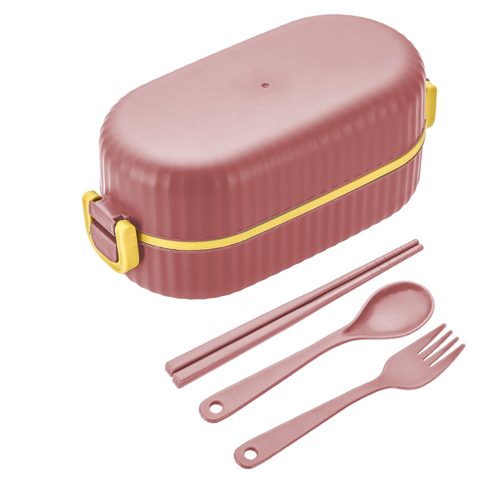 TACILIP School Supplies, Double Plastic Lunch Boxes Layered Student ...