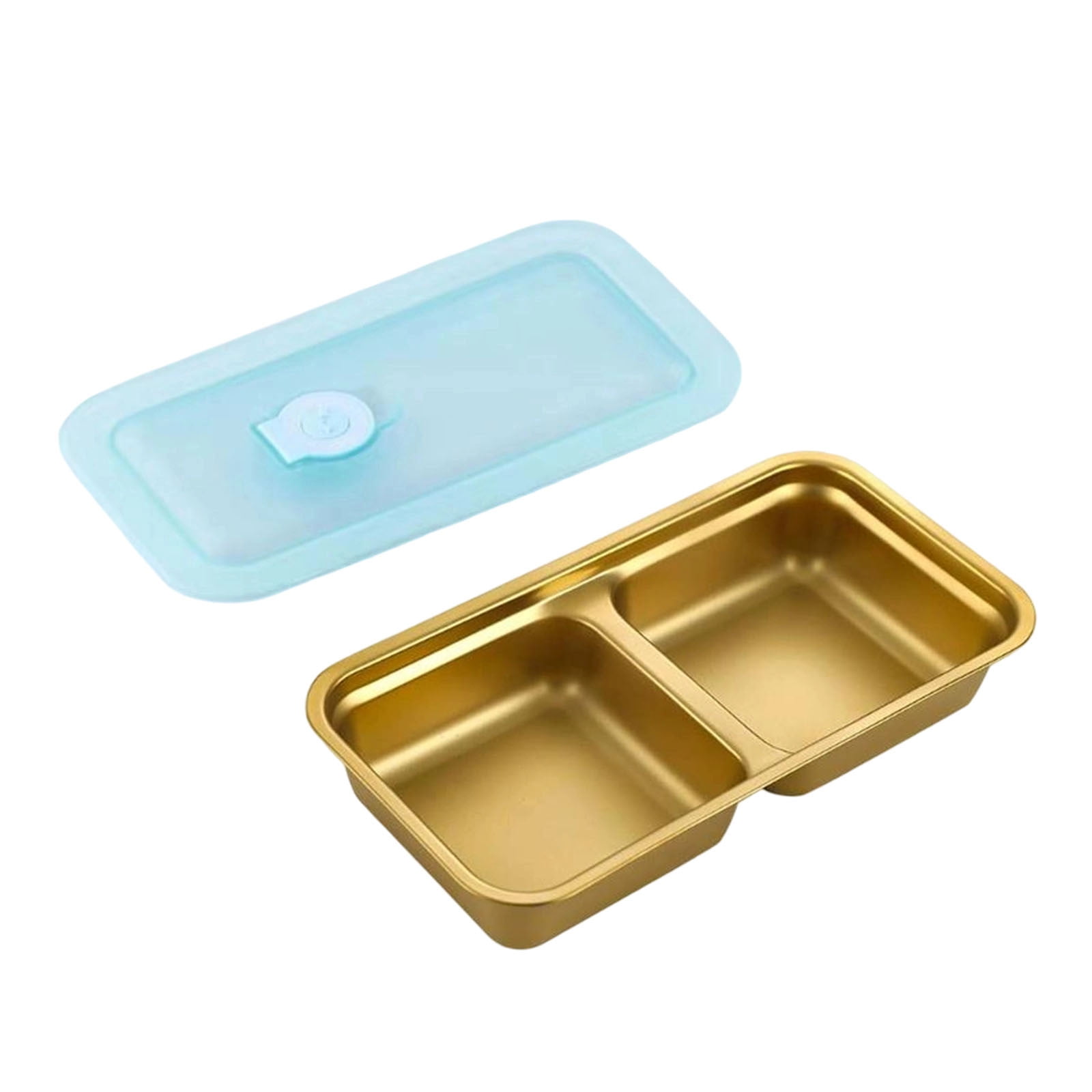 TACILIP Stainless Steel Double Compartment Snack Containers Grabs and ...
