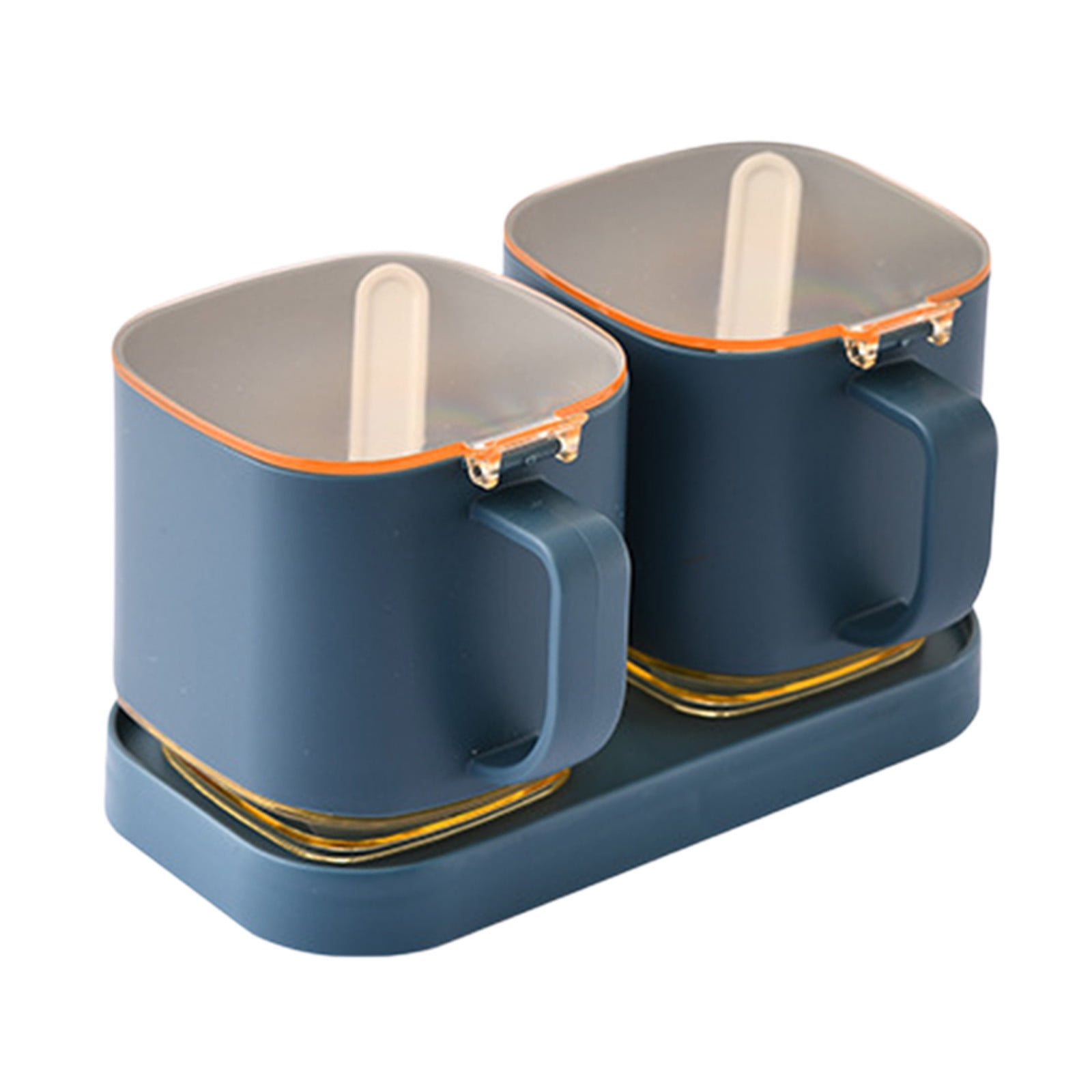 TACILIP Standing Lid Seasoning Jar Glass Shaker Kitchen Seasoning ...