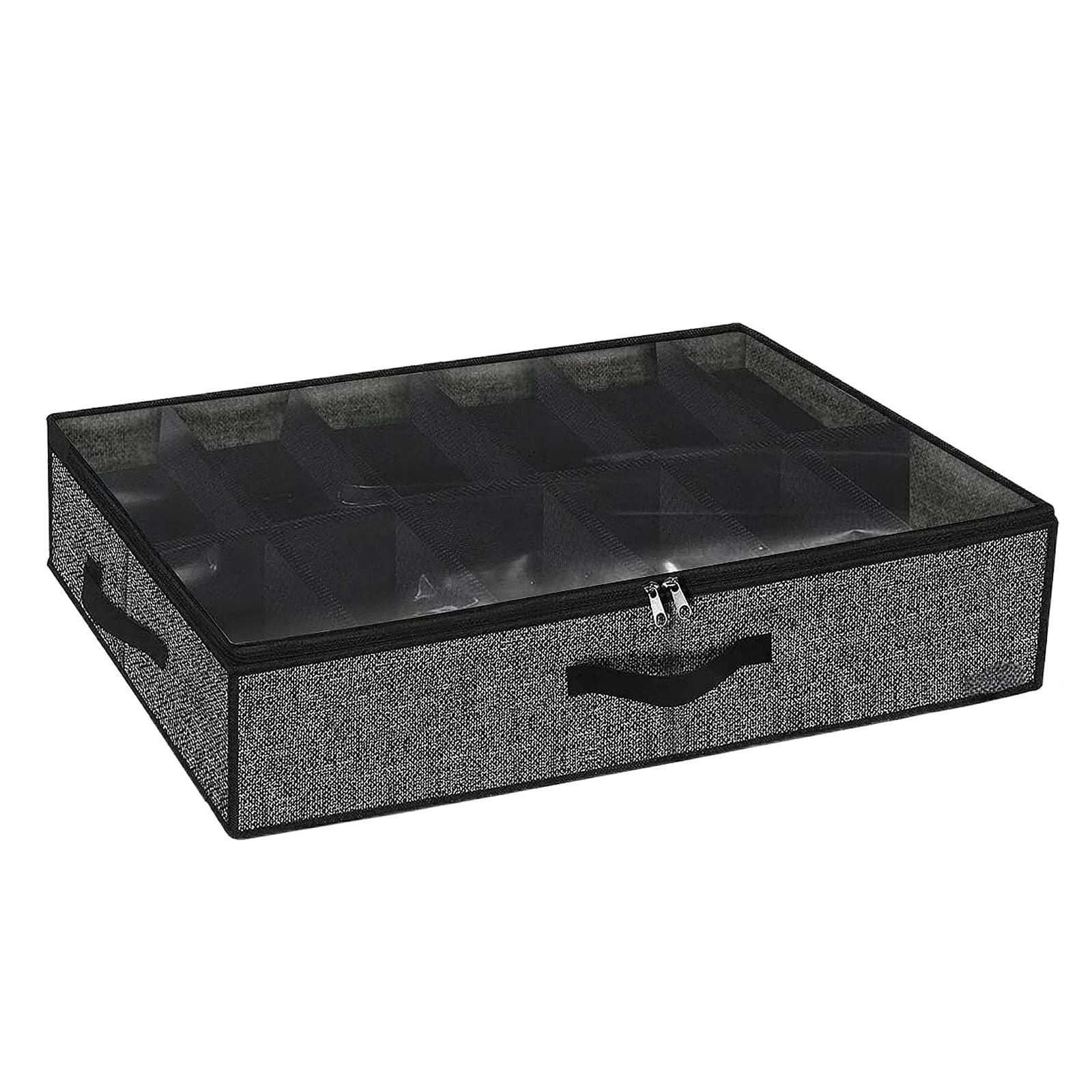 TACILIP Underbed Shoe Storage Box Transparent Packing Organizer ...