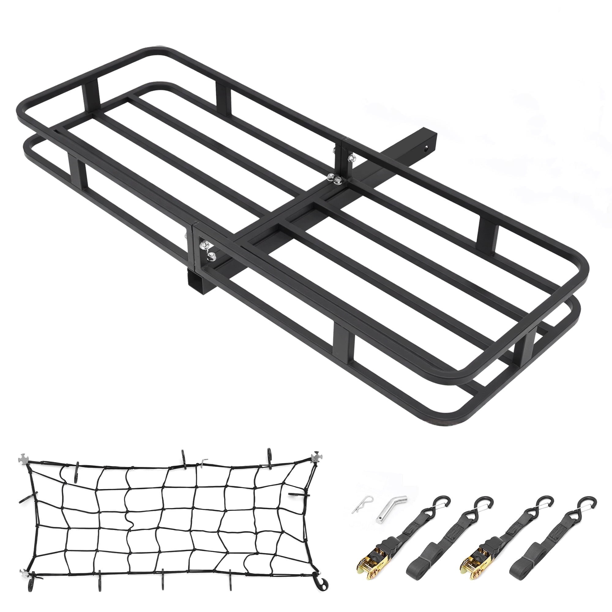 TACKLIFE Hitch Mount Cargo Carrier,53"×19"× 5" Heavy Duty Hitch Mount ...