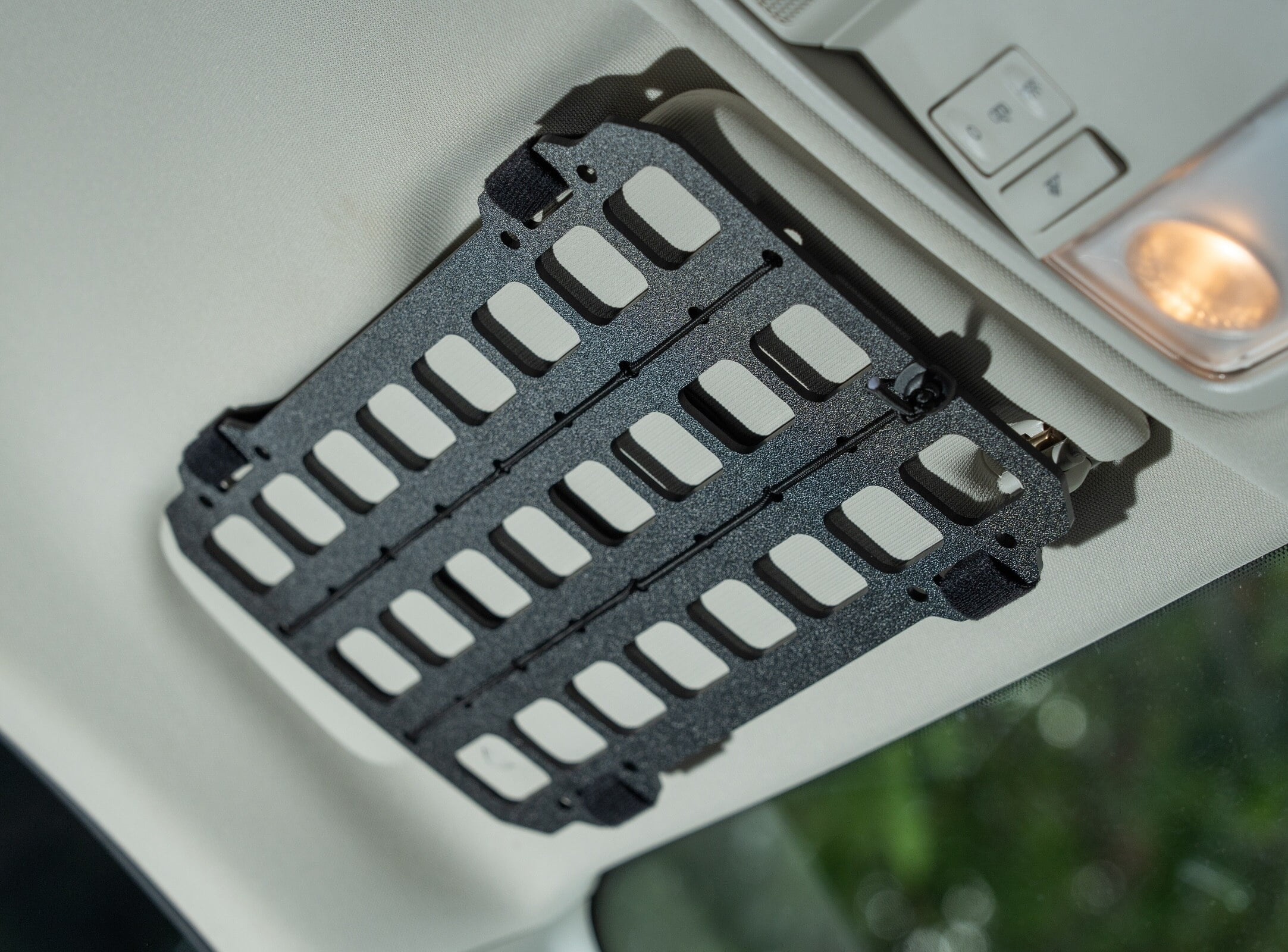 TACNEX Vehicle Rigid MOLLE Panel for Car Visor Organizer EDC Pouch Tool ...