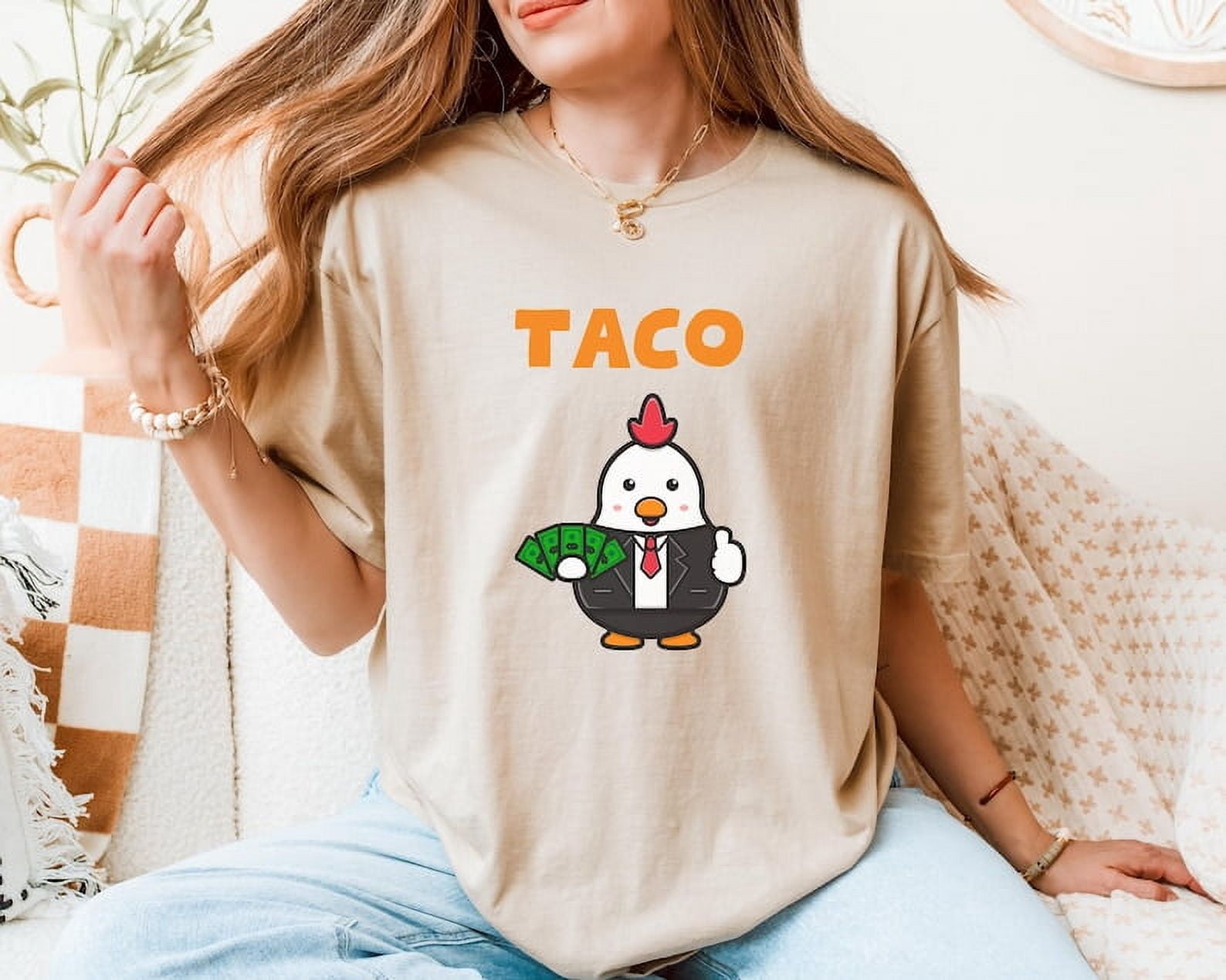 TACO Chicken Shirt, Always Chickens Out Shirt, Protest Shirt, Democracy ...