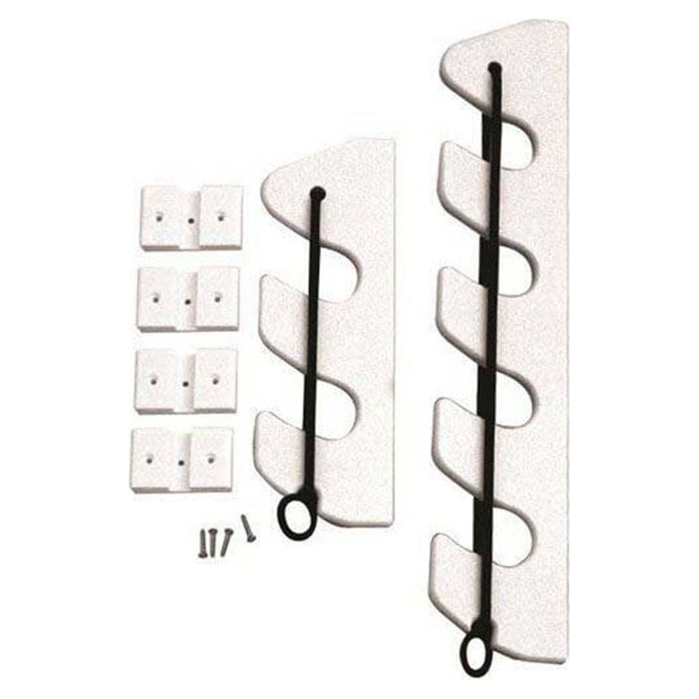 TACO Marine 4-Rod Bungee Fishing Rod Holder for Boats, Under Gunwale ...