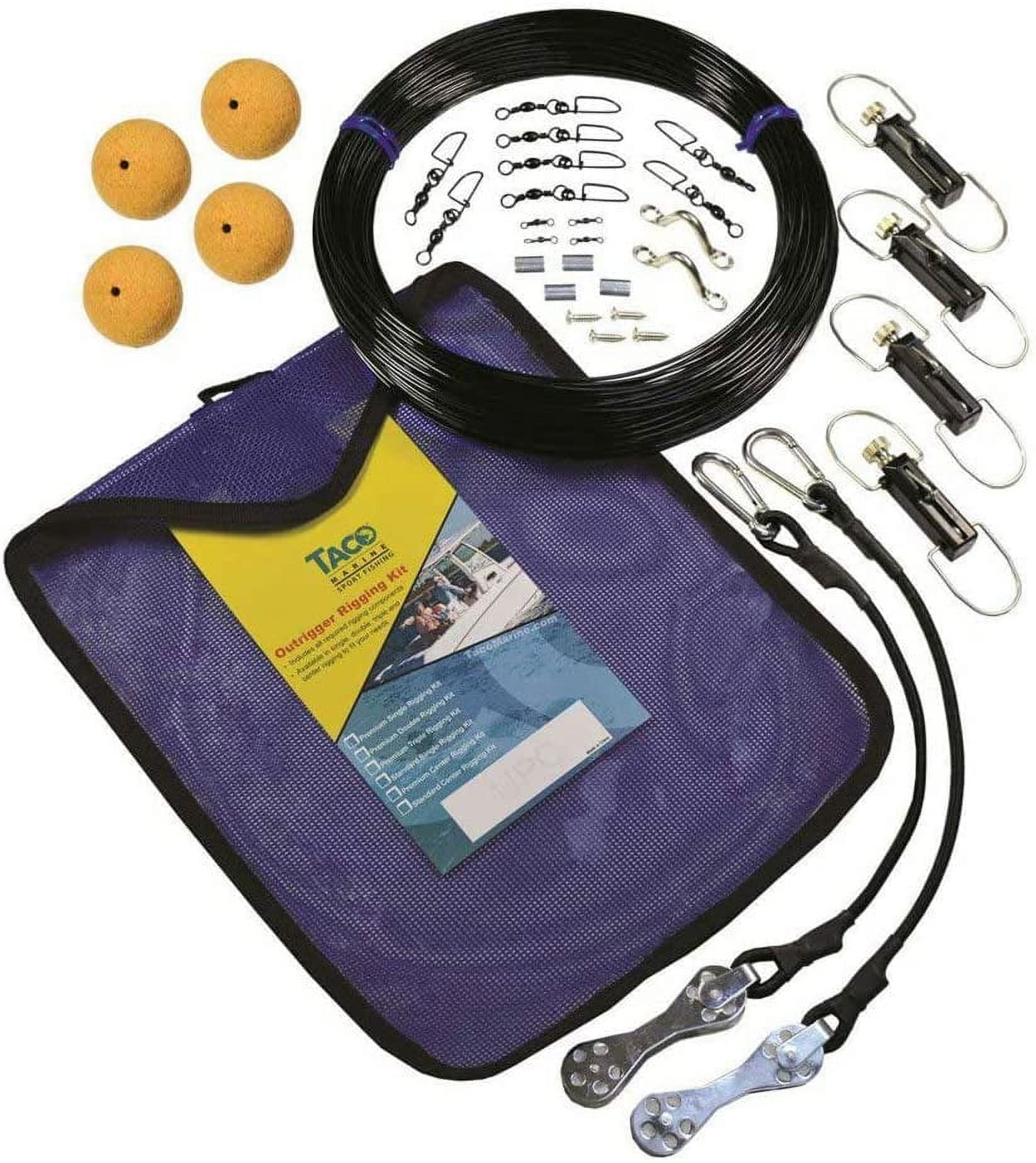 TACO Marine RK-0002PB Marine Premium Double Rigging Kit for 2 ...