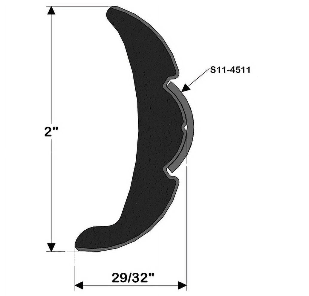 TACO Marine Rigid Vinyl Flex-Core Rub Rail - Black 60 Feet Rigid Vinyl ...