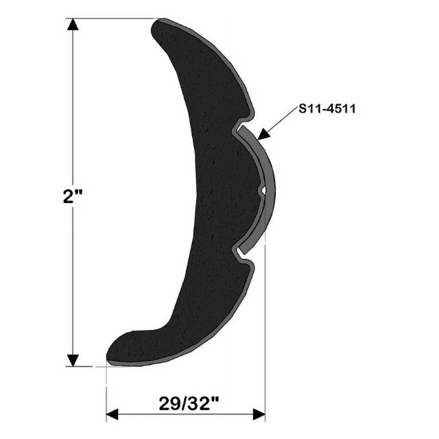 TACO Marine Rigid Vinyl Flex-Core Rub Rail - Black 60 Feet Rigid Vinyl ...