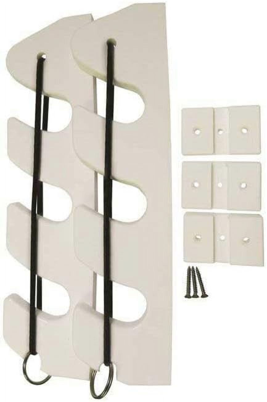 TACO Metals Taco Marine P03-133W 3-Rod Bungee Rod Holder - Pair, White ...