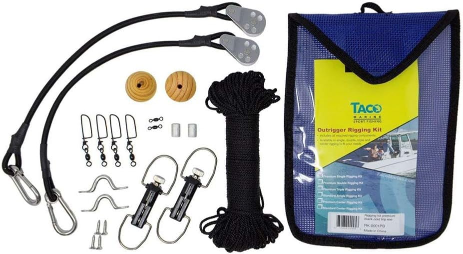 TACO Metals Taco Premium Rigging Kit Black f/1 Pair Outriggers ...