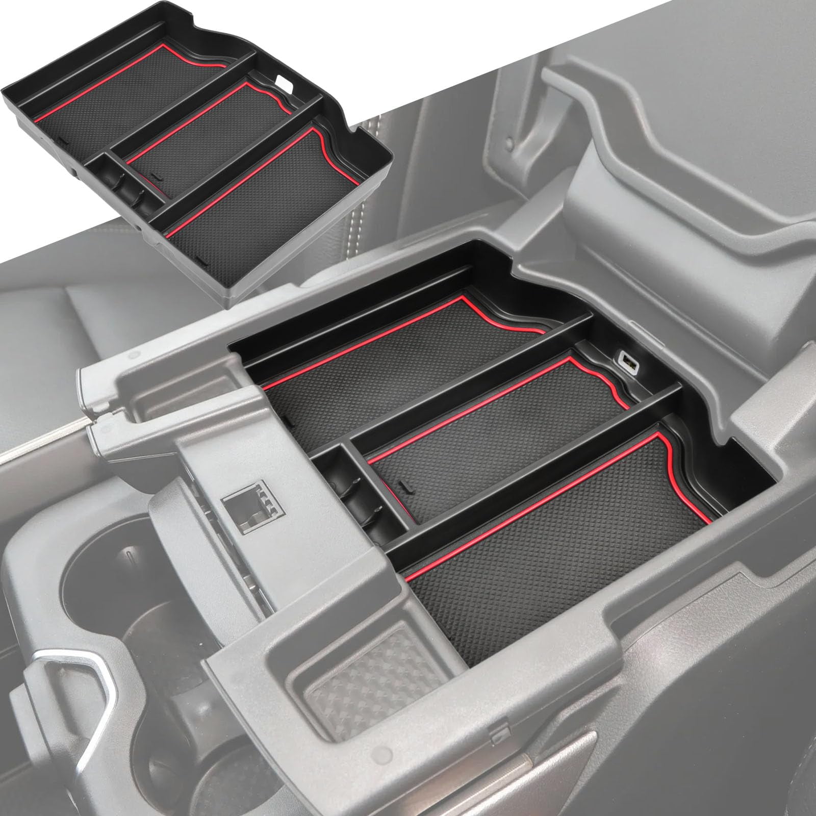 TACOBRO Center Console Organizer Compatible with 2019-2023 2024 Dodge ...