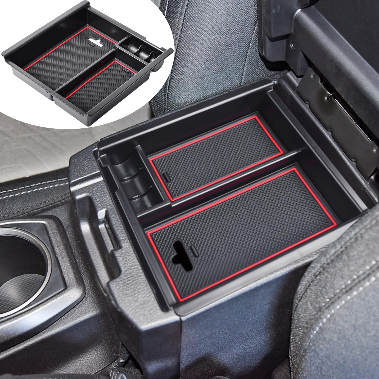 TACOBRO Center Console Organizer MSF2 Compatible with Toyota Tacoma ...