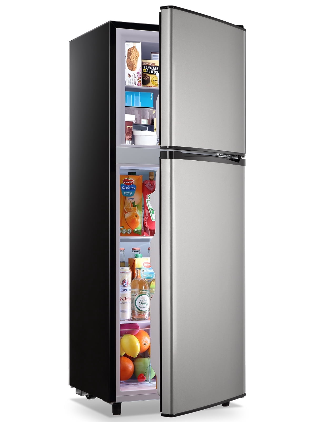 TACOOL 5.0 Cu.Ft Small Refrigerator with Freezer, Mini Fridge with Top ...