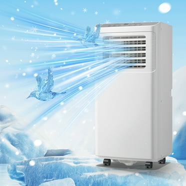 HOMCOM Quiet 8000 BTU Portable Air Conditioner with Remote, Timer On ...