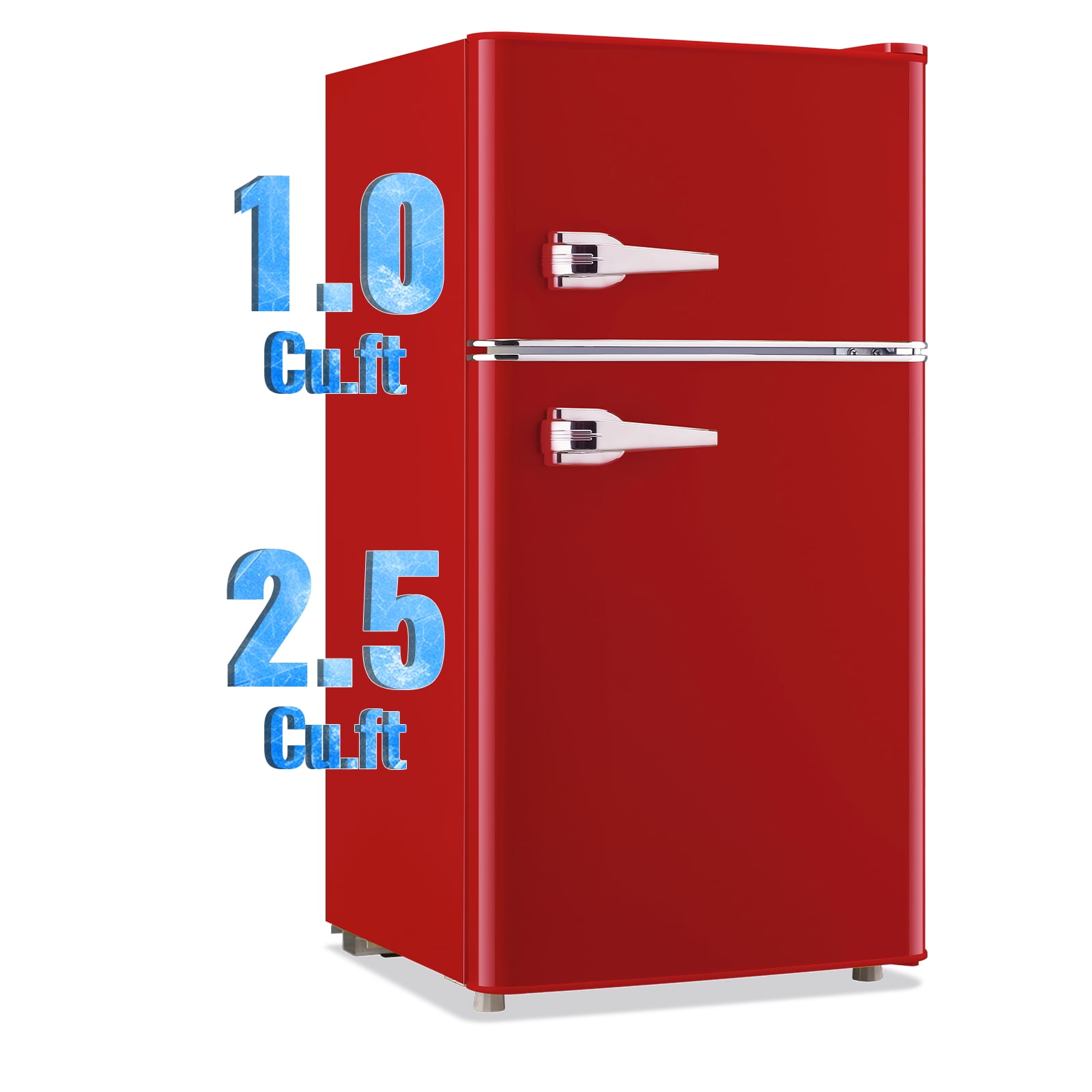 TACOOL Refrigerator with Top Freezer 3.5Cu.ft Two Door Small Mini ...