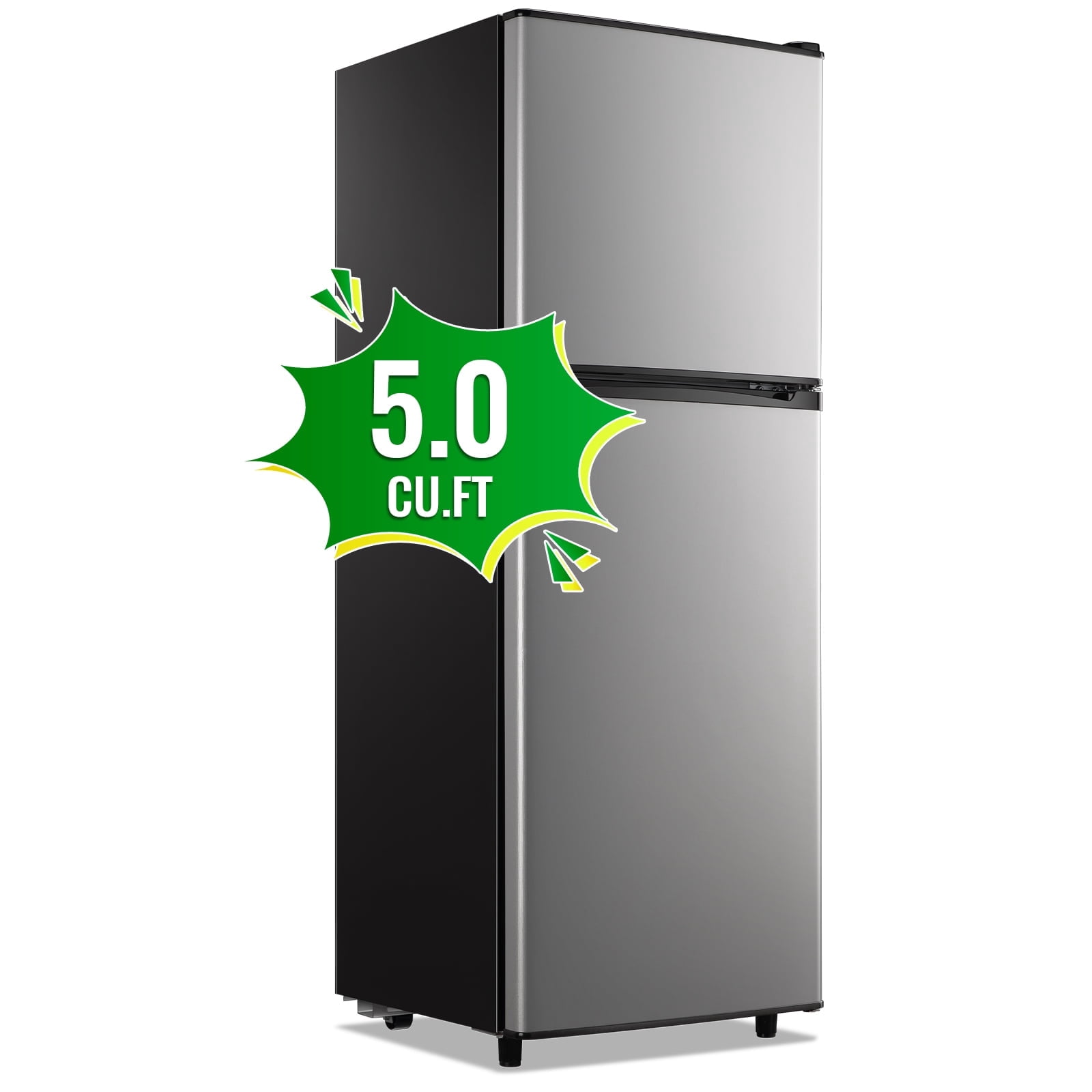 TACOOL Refrigerator with Top Freezer 4.5Cu.ft Two Door Small Mini ...
