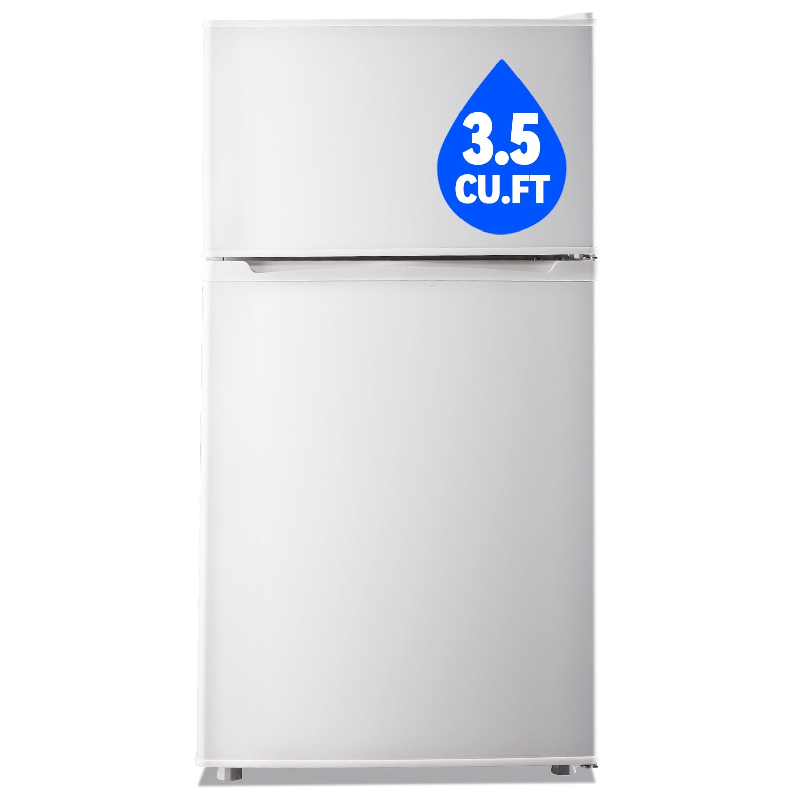 TACOOL Small Refrigerator with Freezer Retro Mini Fridge with Removable ...