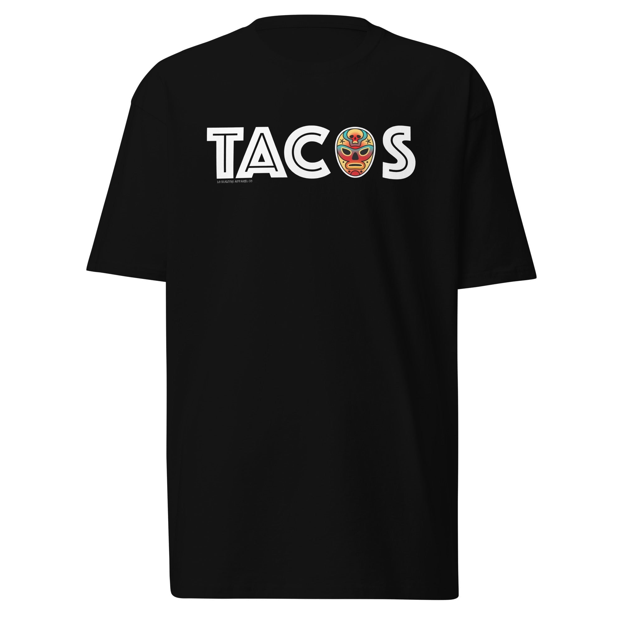 "TACOS" T-shirt | Luchador Mask Design | Mexican Food Apparel - Walmart.com