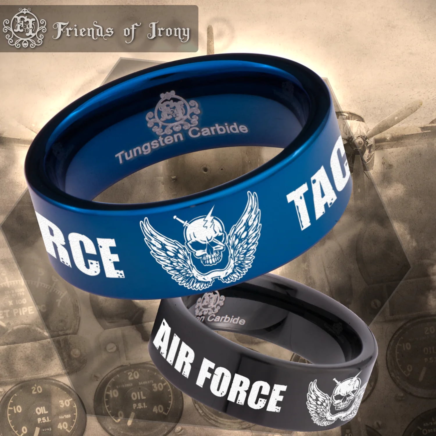 TACP Special Forces Tungsten Carbide Ring - Walmart.com
