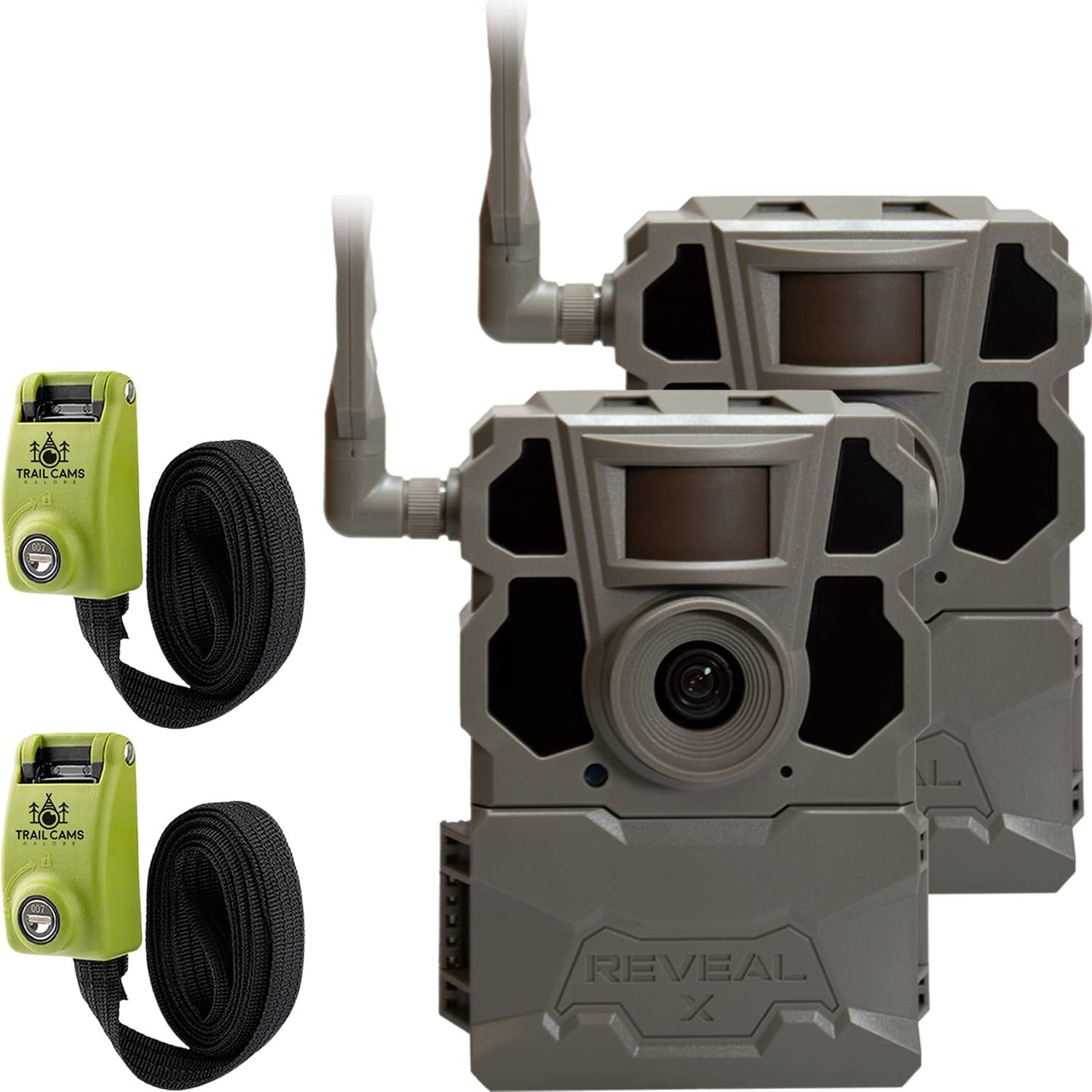 TACTACAM Reveal X Gen 2.0 LTE Cellular Trail Camera 2 PK + Two Steel ...