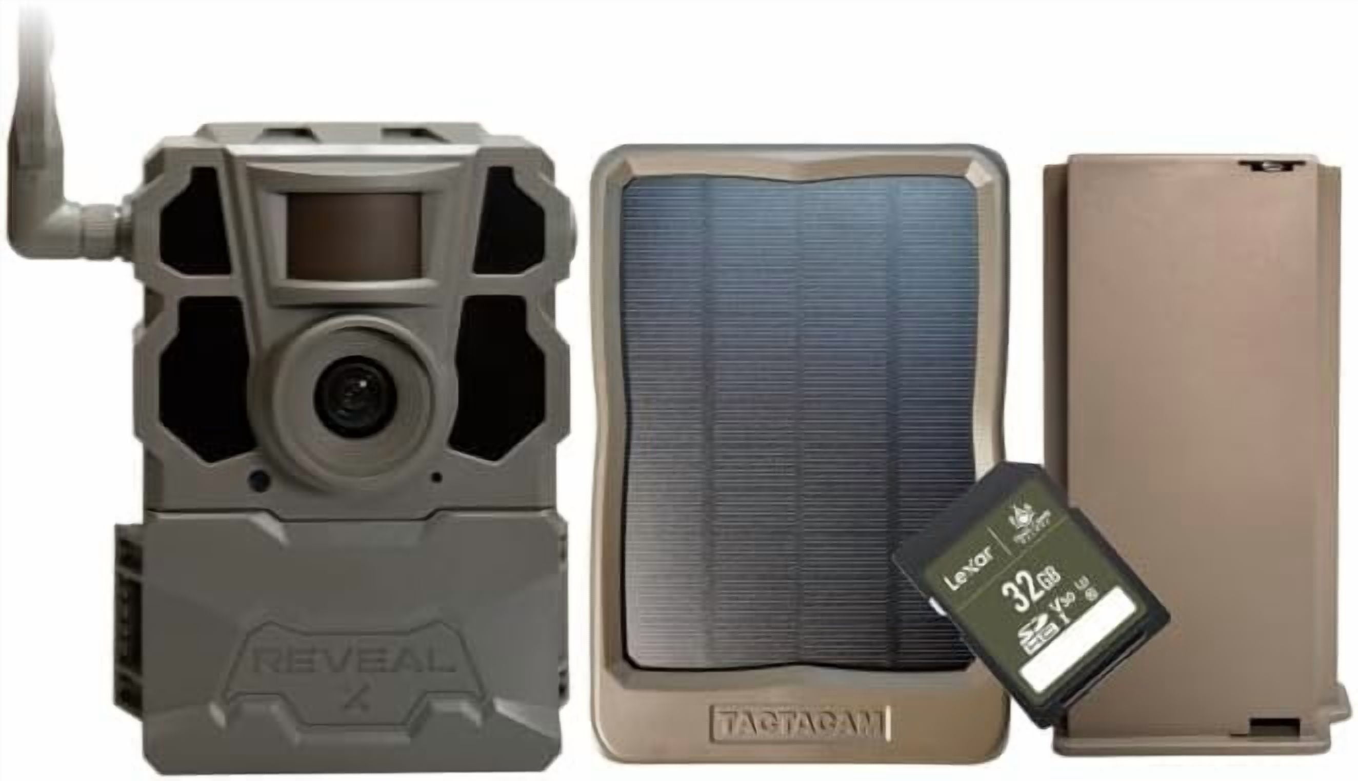 TACTACAM Reveal X Gen 2.0 LTE Cellular Trail Camera + Solar Panel ...