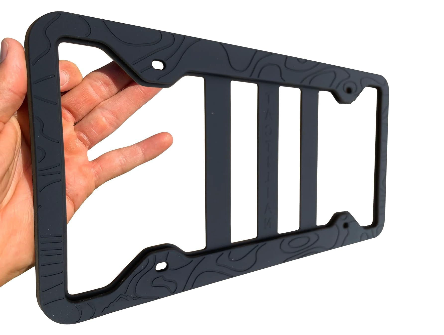 TACTILIAN Silicone Design License Plate Frame | Topography License ...