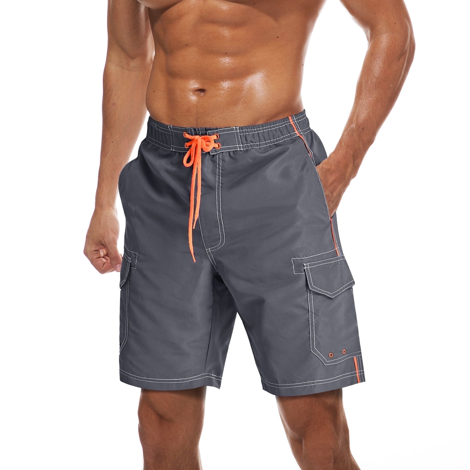 TACVASEN Men's Quick-Dry Swimming Trunks Surf Beach Board Shorts with ...