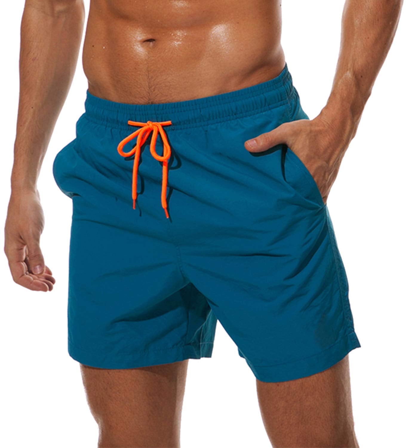 TACVASEN Mens Swim Trunks Comfortable Beach Shorts Qucik Dry Casual ...