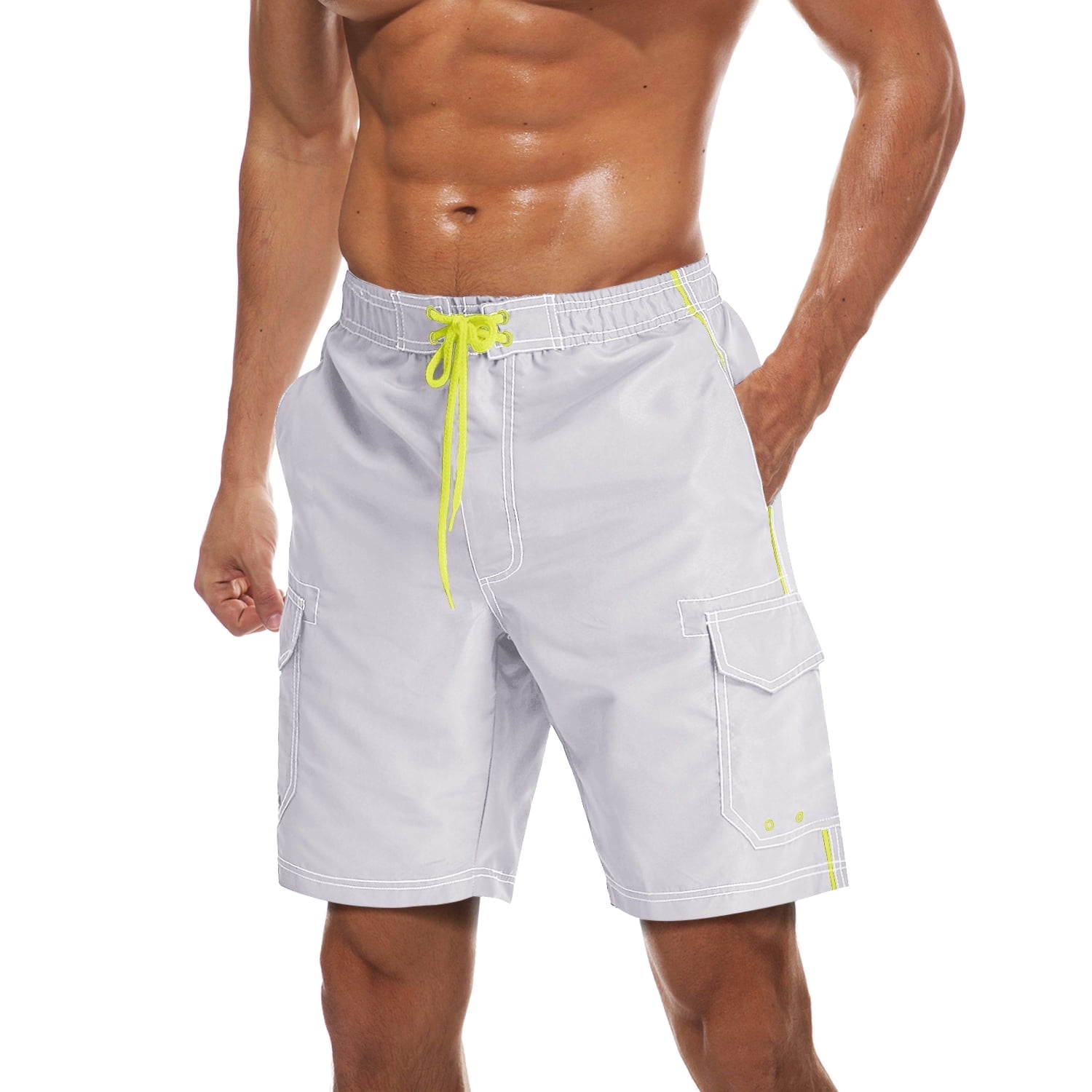 TACVASEN Mens Swimming Trunks Lightweight Outdoor Beach Shorts Mesh ...