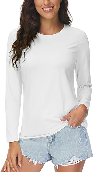 Charmo Women's Short-Sleeve Rashguard Swimwear UPF 50+ Rash Guard ...