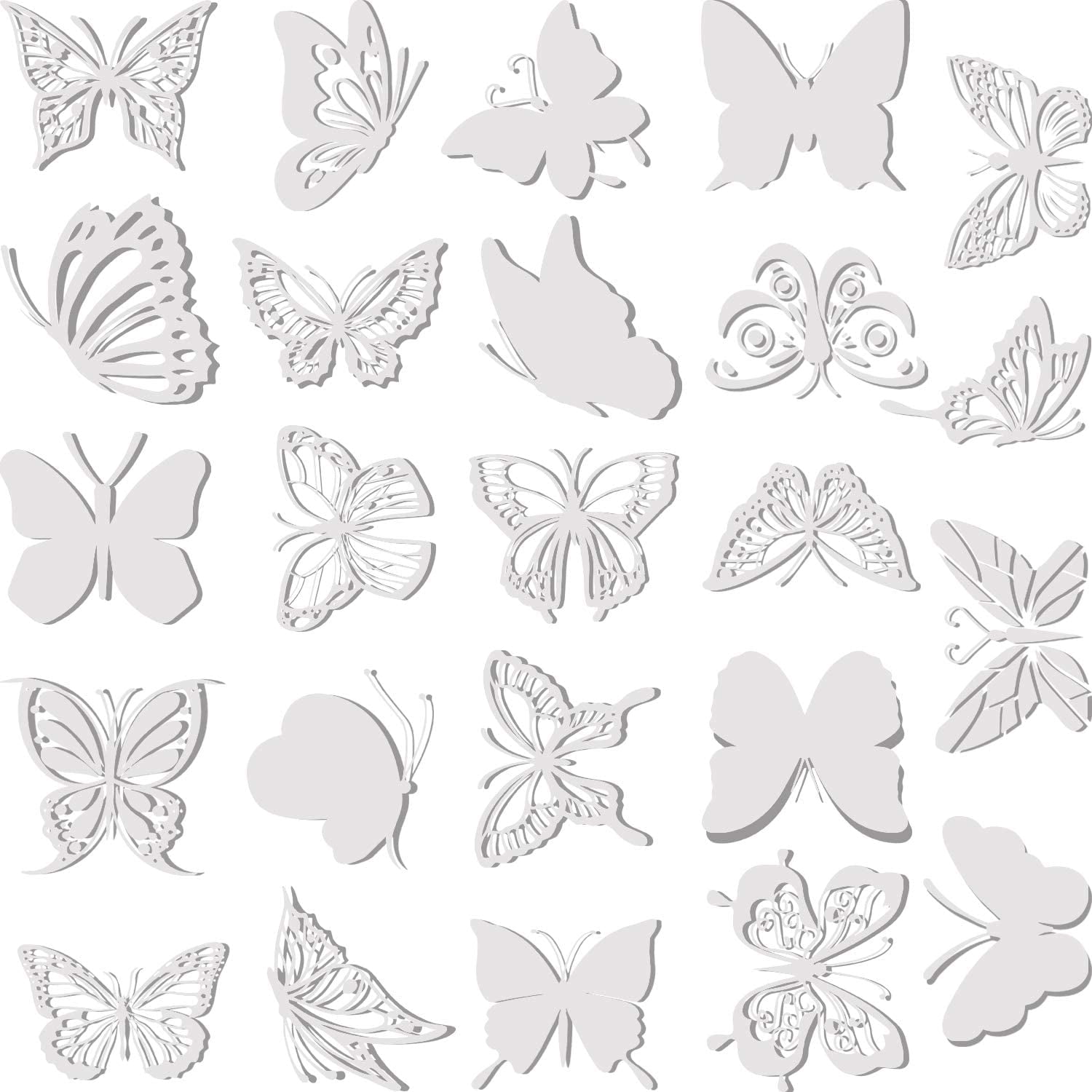 ‎TACYKIBD 32 Pieces Window Strike Prevention Stickers Decals Anti ...