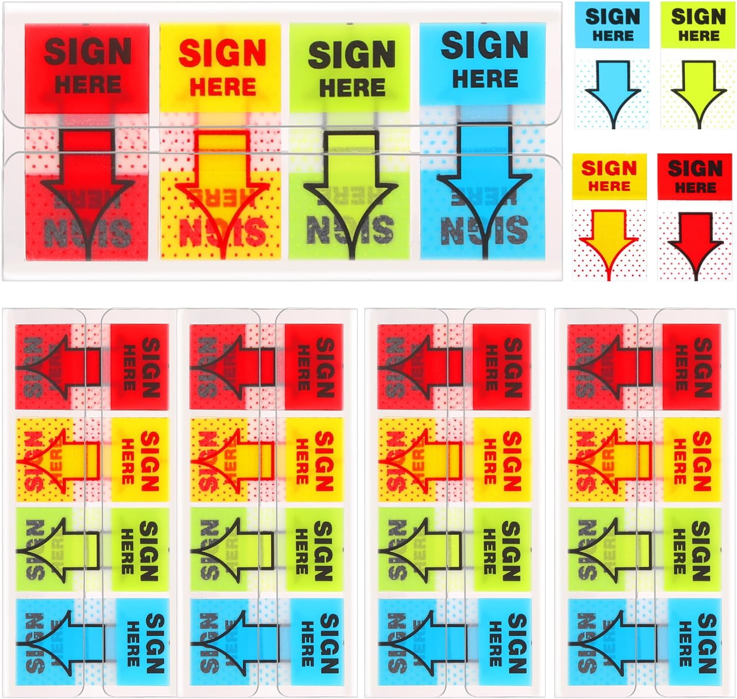 ‎TACYKIBD 500pcs Sign Here Stickers, Arrow Labels Stickers Adhesive ...