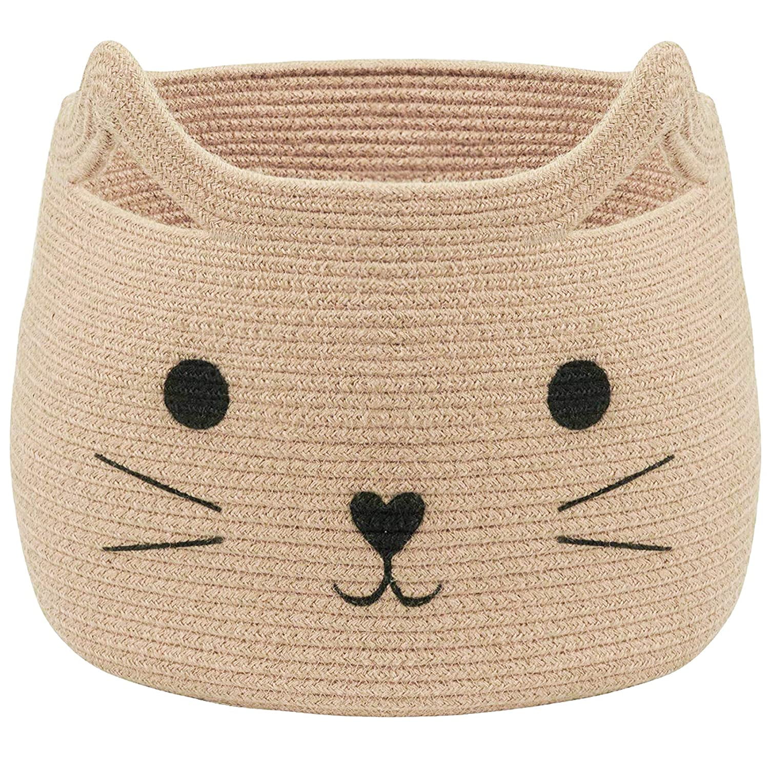 TACYKIBD Animal Baskets Large Woven Cotton Rope Storage Basket with ...