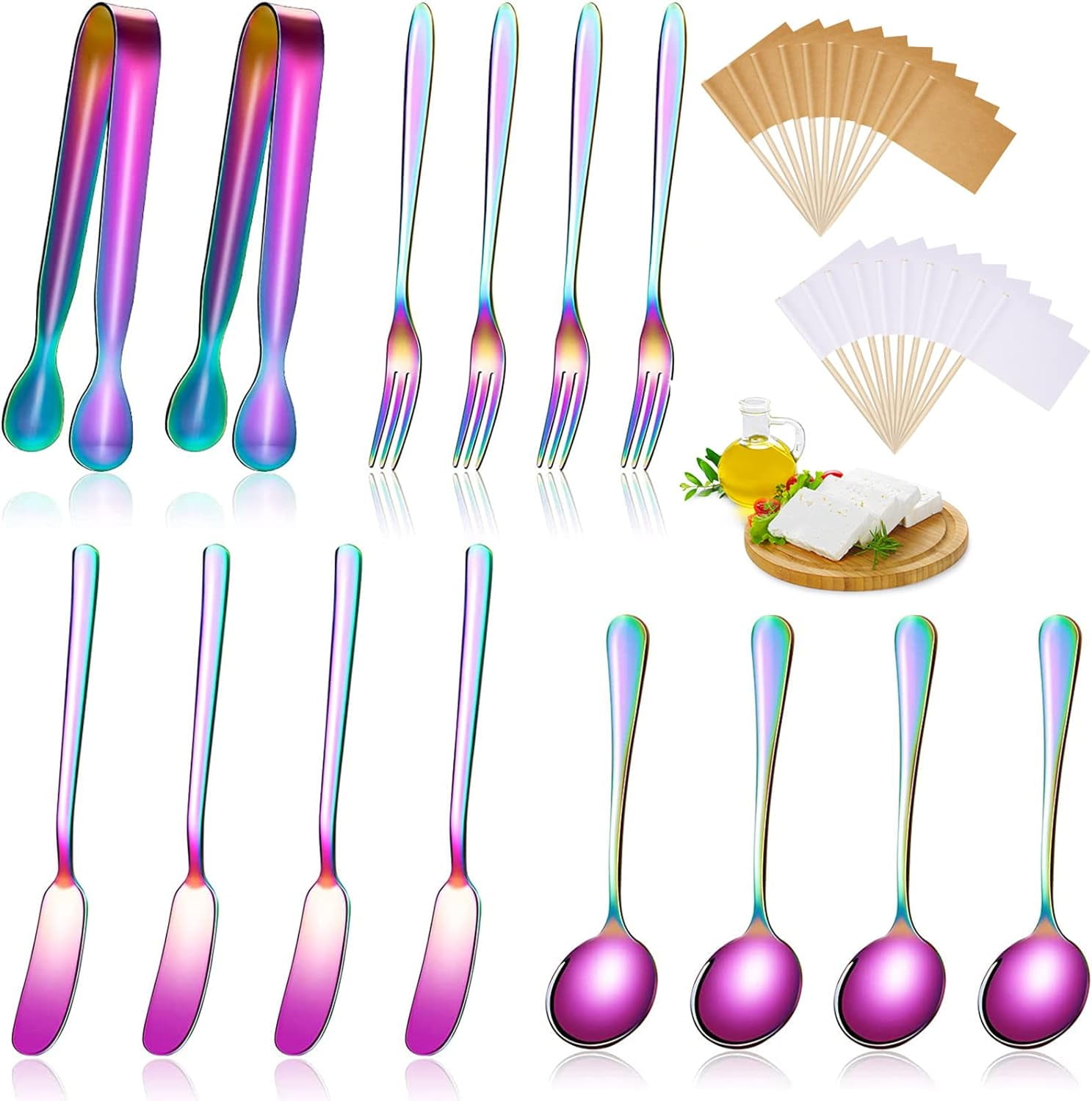 ‎TACYKIBD Cheese Butter Spreader Knives Set Charcuterie Accessories ...