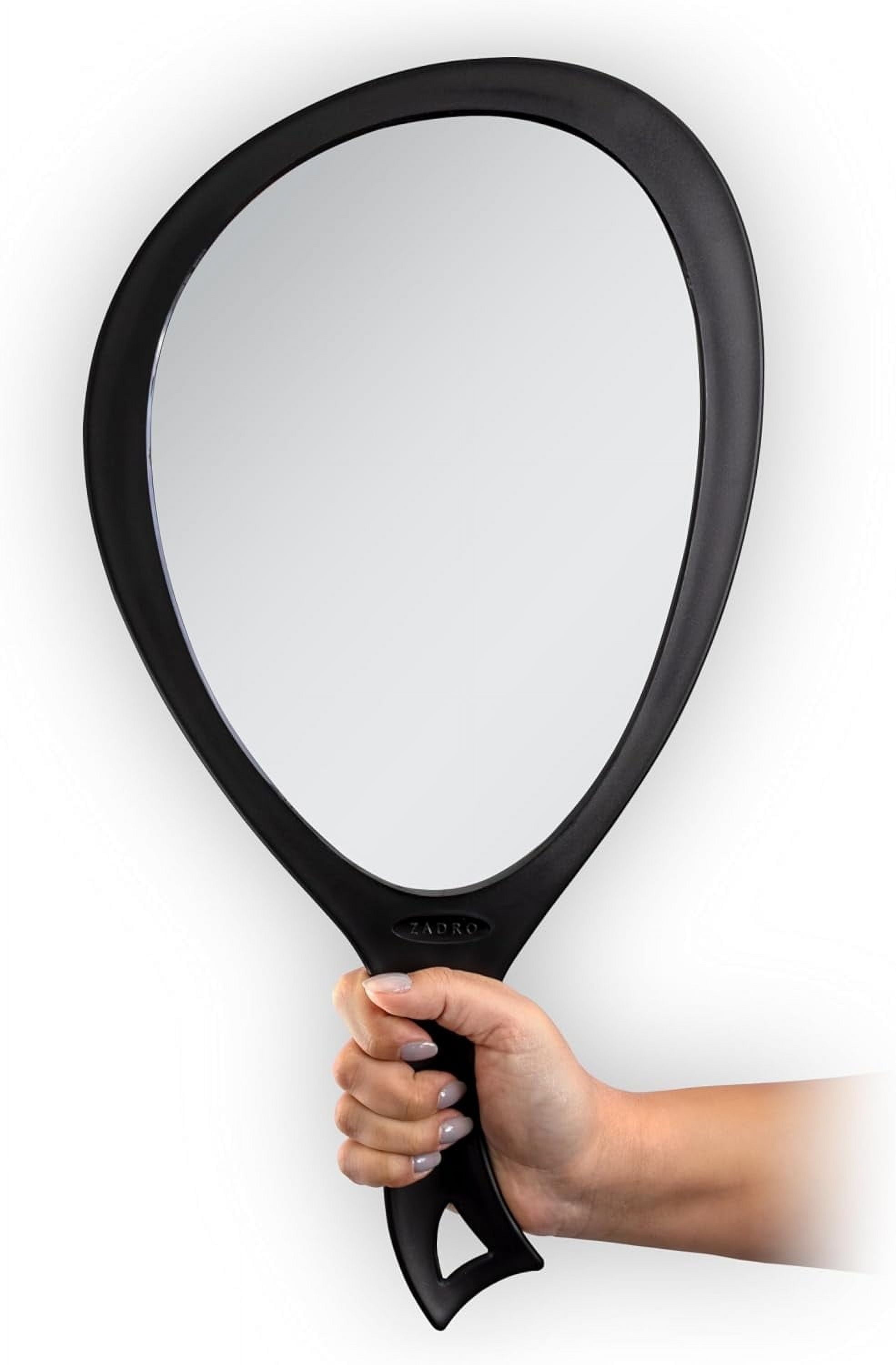 TACYKIBD Salon Professional Extra Large Hand Mirror with Handle, 10" W ...