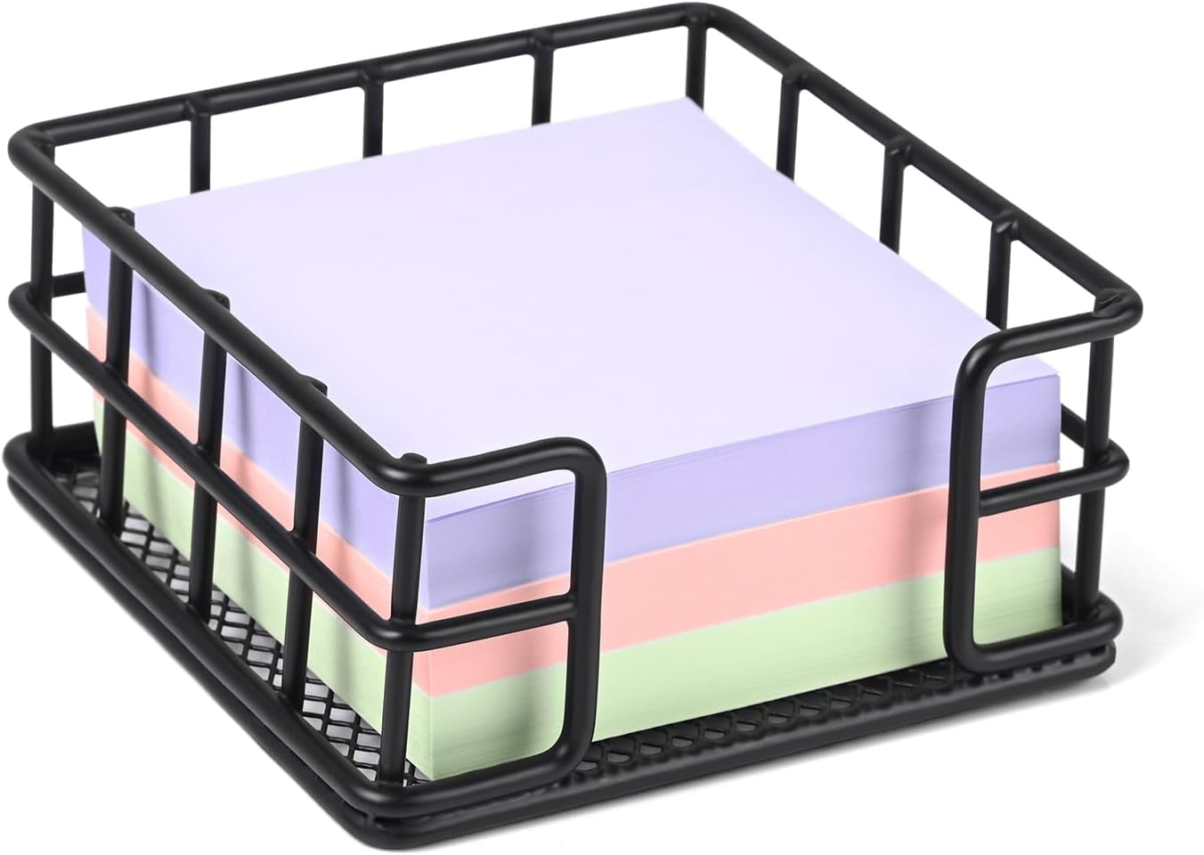 ‎TACYKIBD Sticky Note Holder, Metal Sticky Note Holder 3.54 x 3.54x1.77 ...