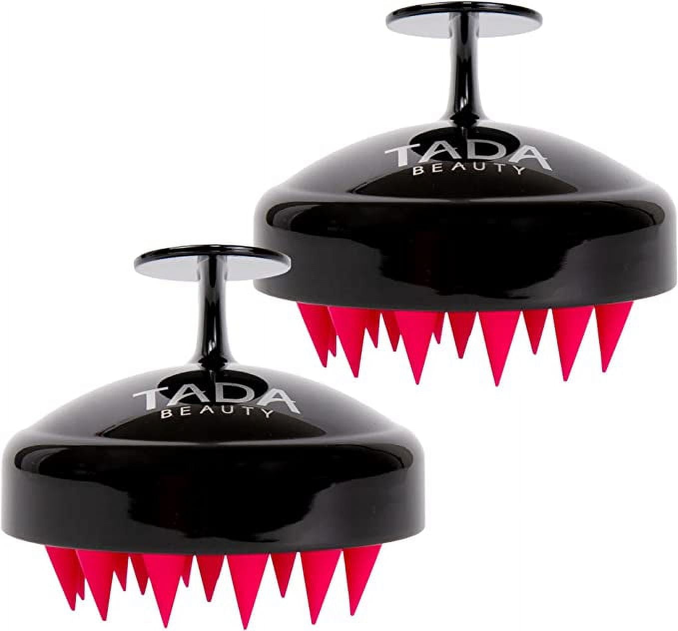 TADA Beauty 2PK Shampoo Brush Scalp Massager Soft Silicone Scalp ...