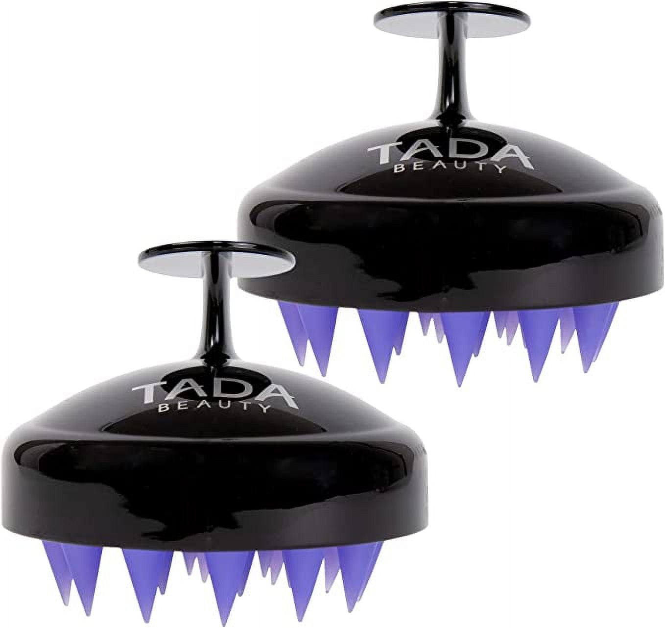 TADA Beauty 2PK Shampoo Brush Scalp Massager Soft Silicone Scalp ...