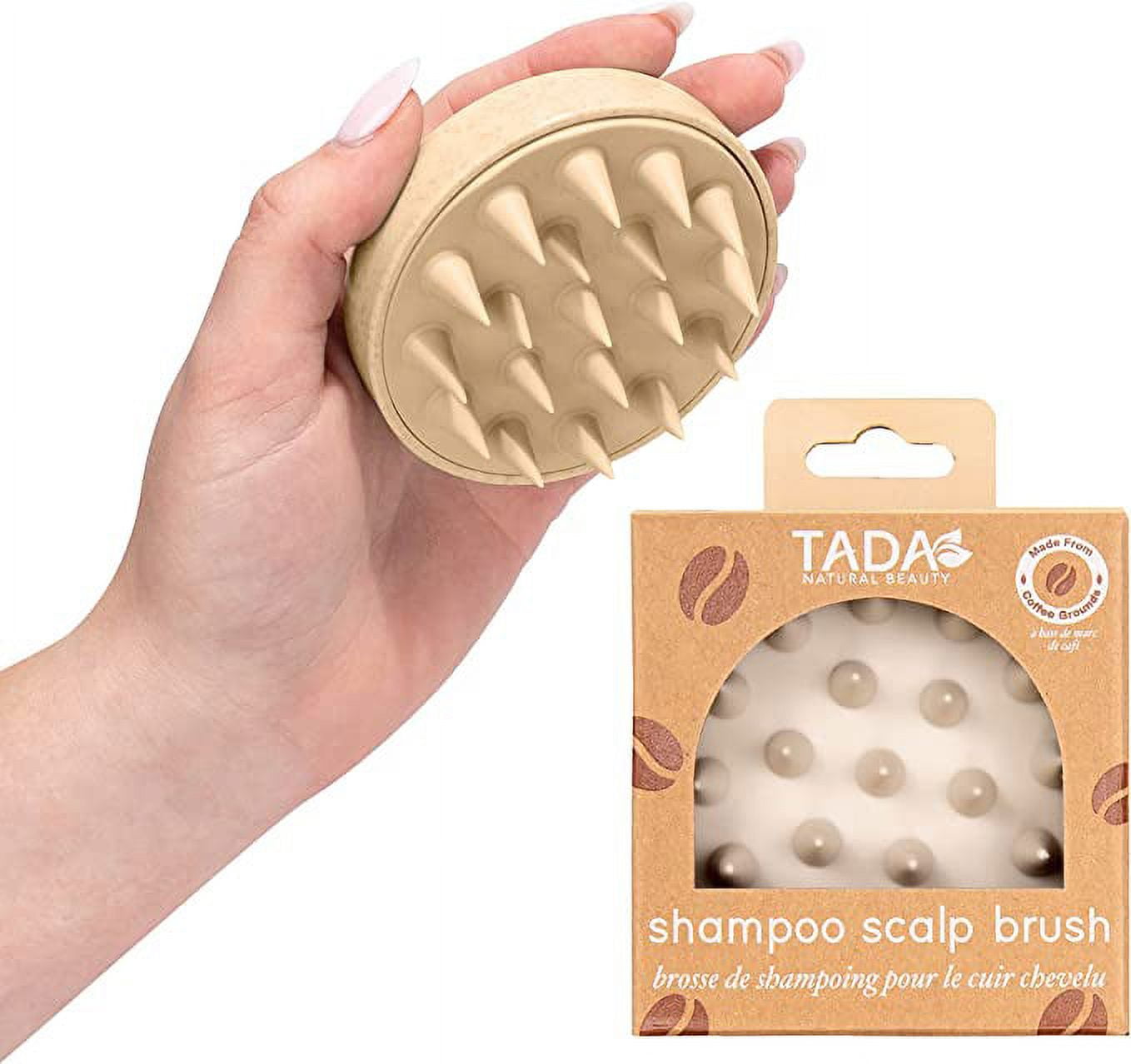 TADA Beauty Biodegradable Scalp Massager Hair Shampoo Brush Shower ...
