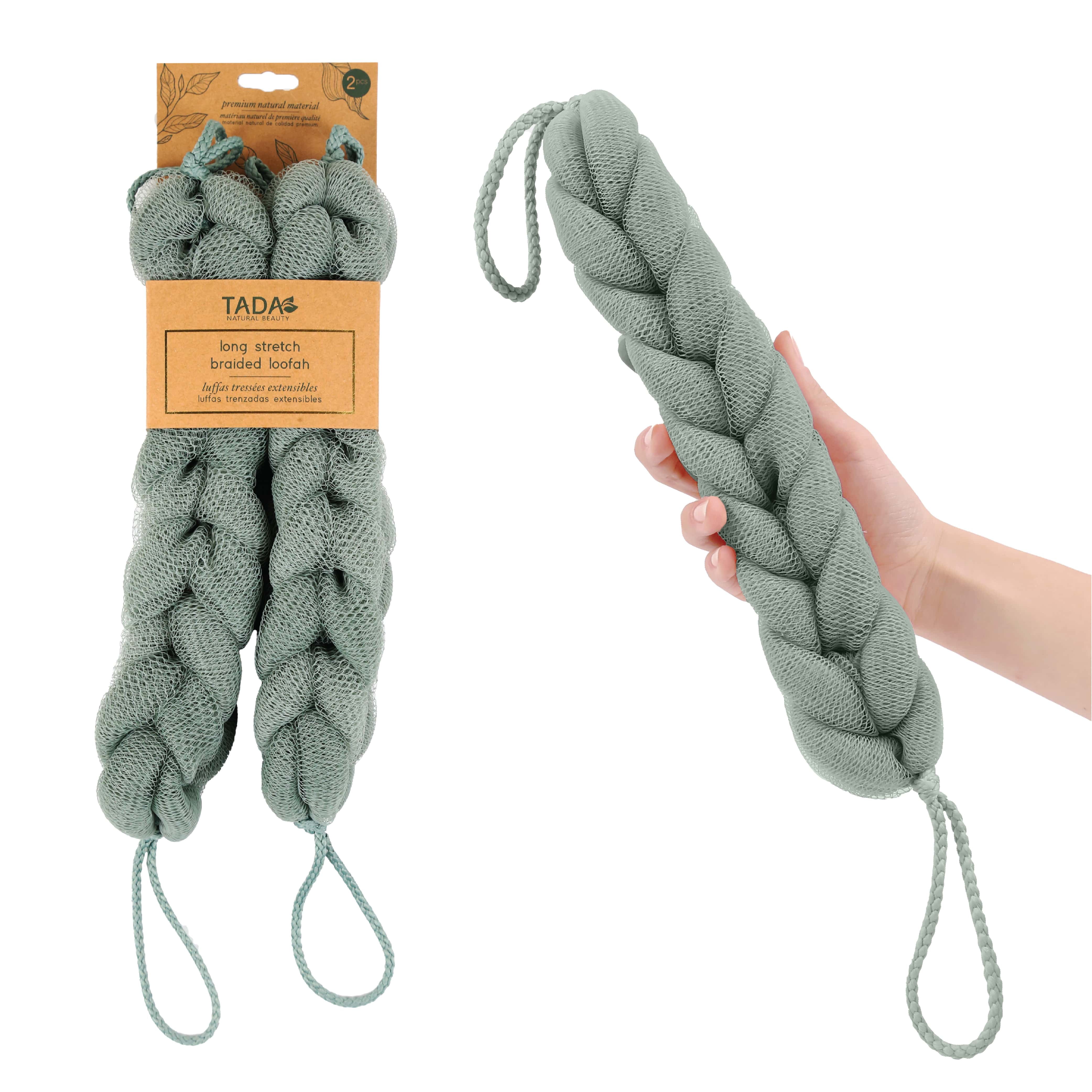 TADA Natural Beauty - 2 Pack Exfoliating Loofah Body Scrubber ...