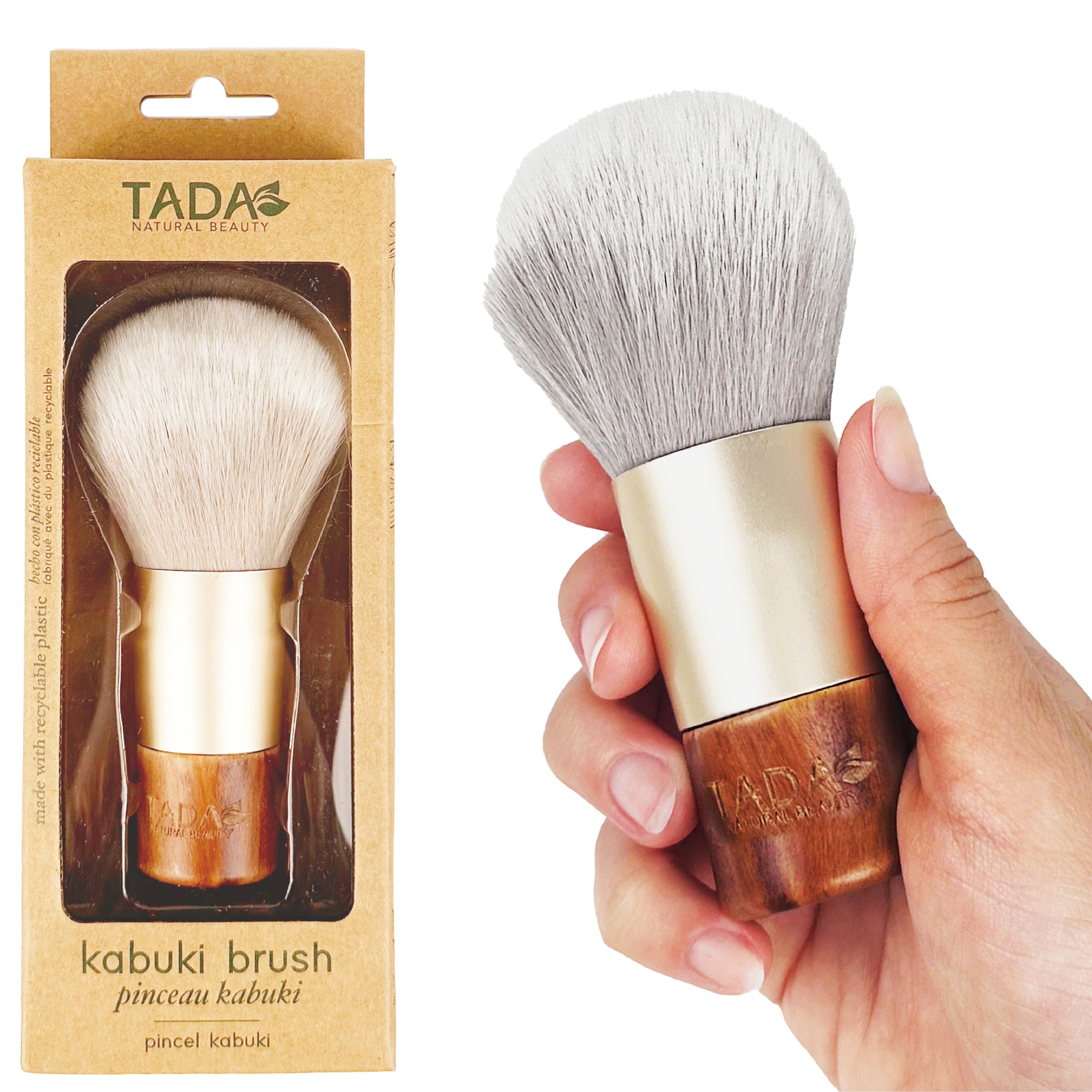 TADA Natural Beauty Kabuki Brush for Foundation Powder Blush & Bronzer ...