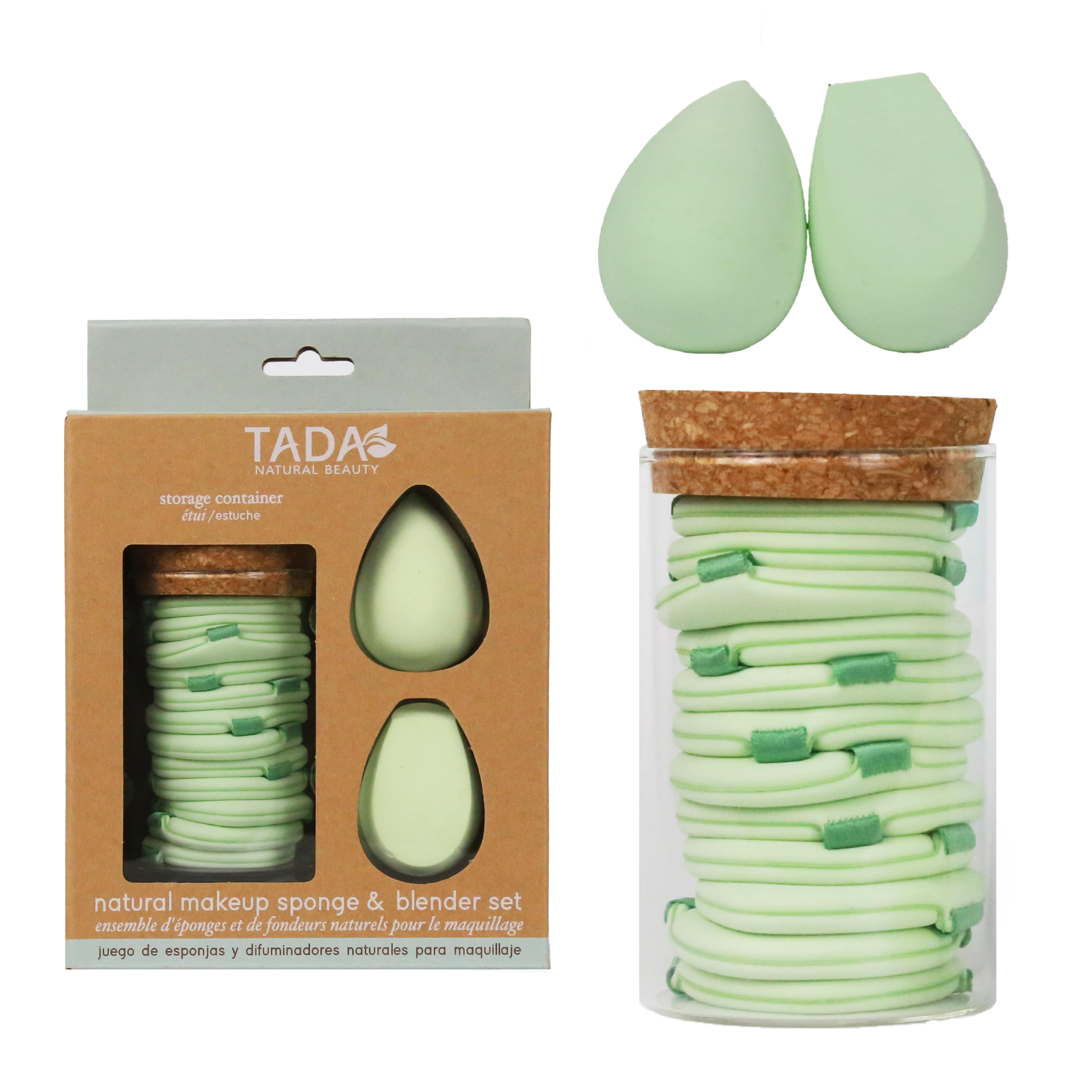 TADA Natural Beauty Makeup Sponges and Puffs Set - 12 Cushion ...