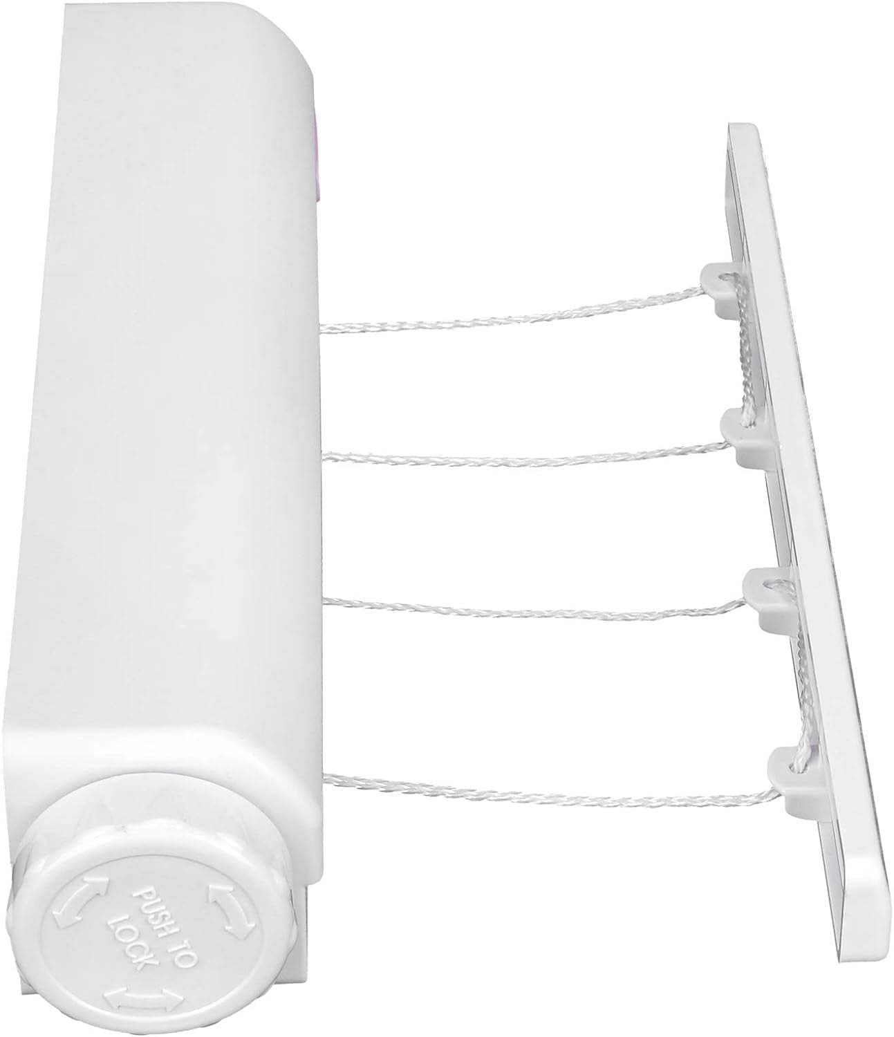 TADU Retractable Clothesline Home Indoor Outdoor Plastic Clothes Drying ...