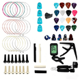 TAETOE 65PCS Guitar Accessories Kit, Acoustic Changing Tool, Including ...