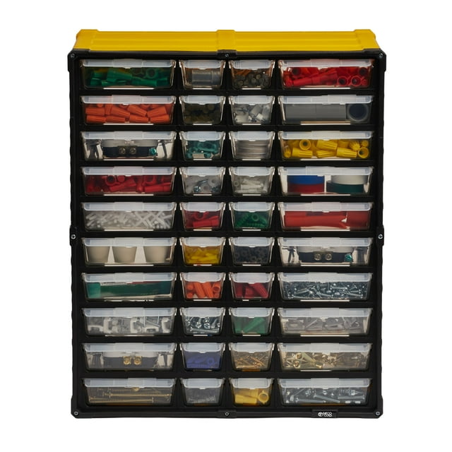 TAFCO 40-Compartment Small Parts Organizer, Yellow - Walmart.com TAFCO 40-Compartment Small Parts Organizer, Yellow - Walmart.com