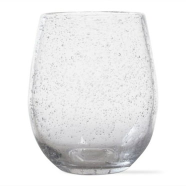 Bubble Glass Tall Wine Drinking Glass 15 ounce, Clear - Walmart.com
