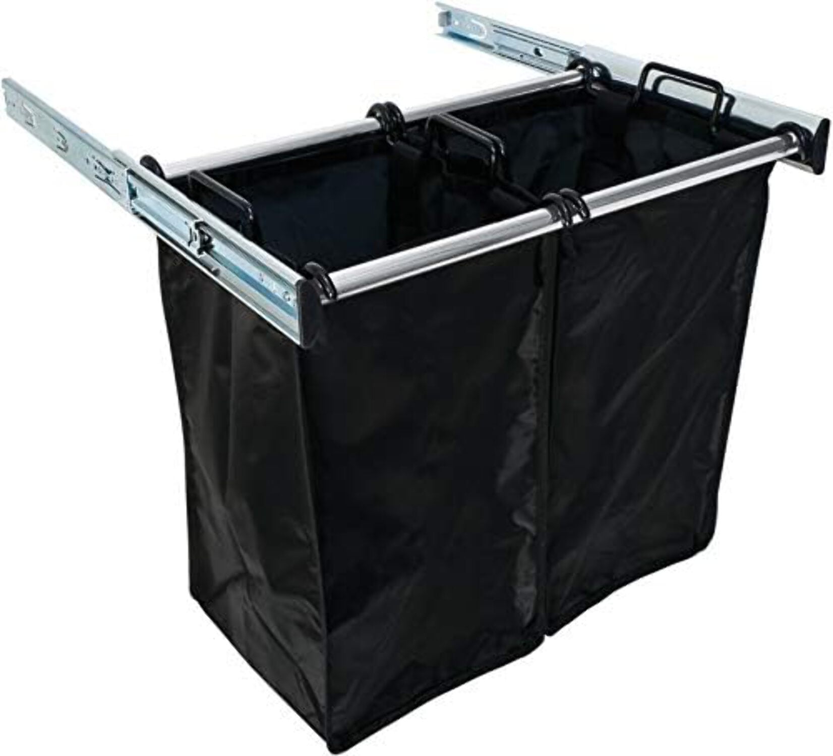 TAG Hardware Full Extension Pullout Laundry Hamper with Removable Bag(s ...