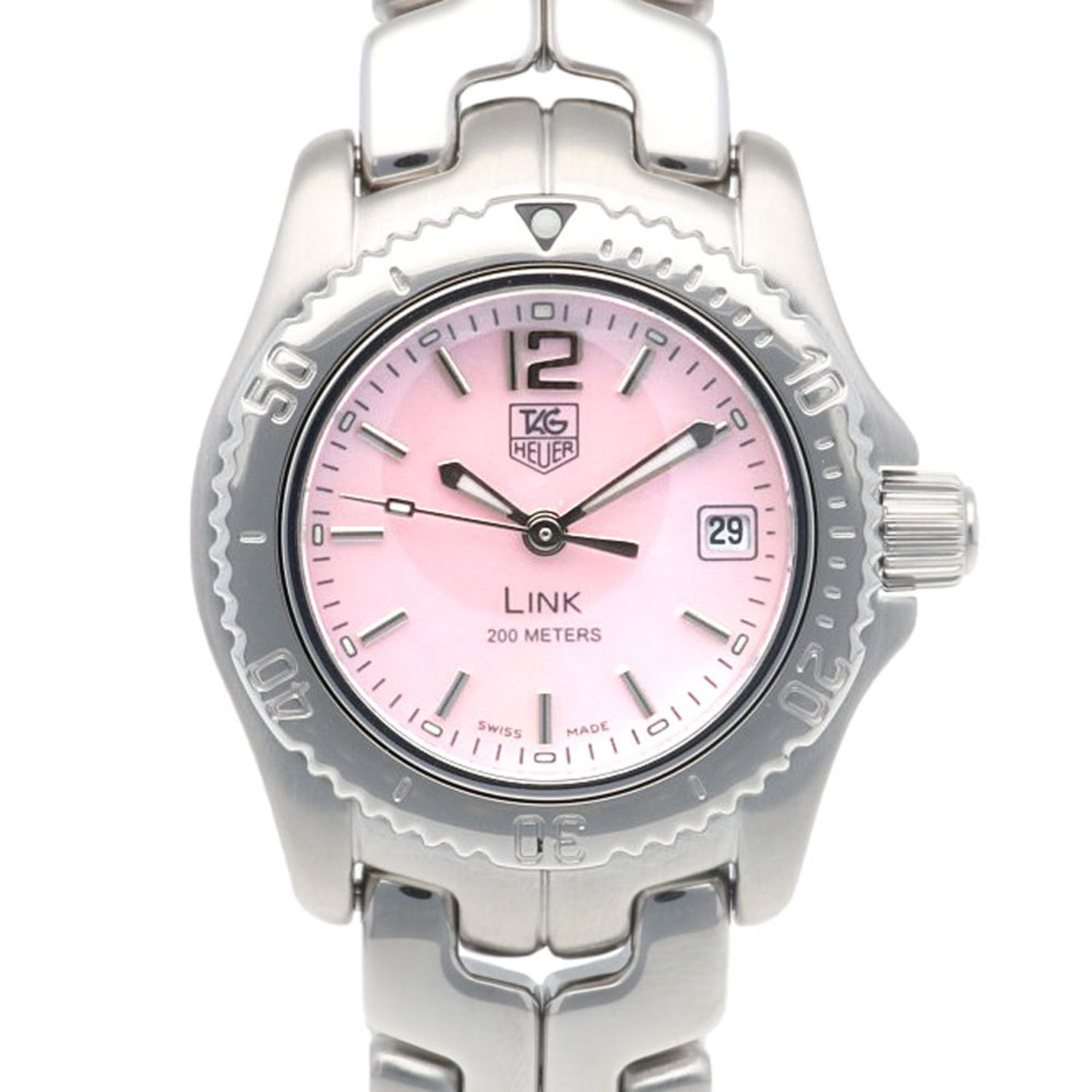 Pre-Owned TAG Heuer Link Watch Stainless Steel WT141M Quartz Ladies ...